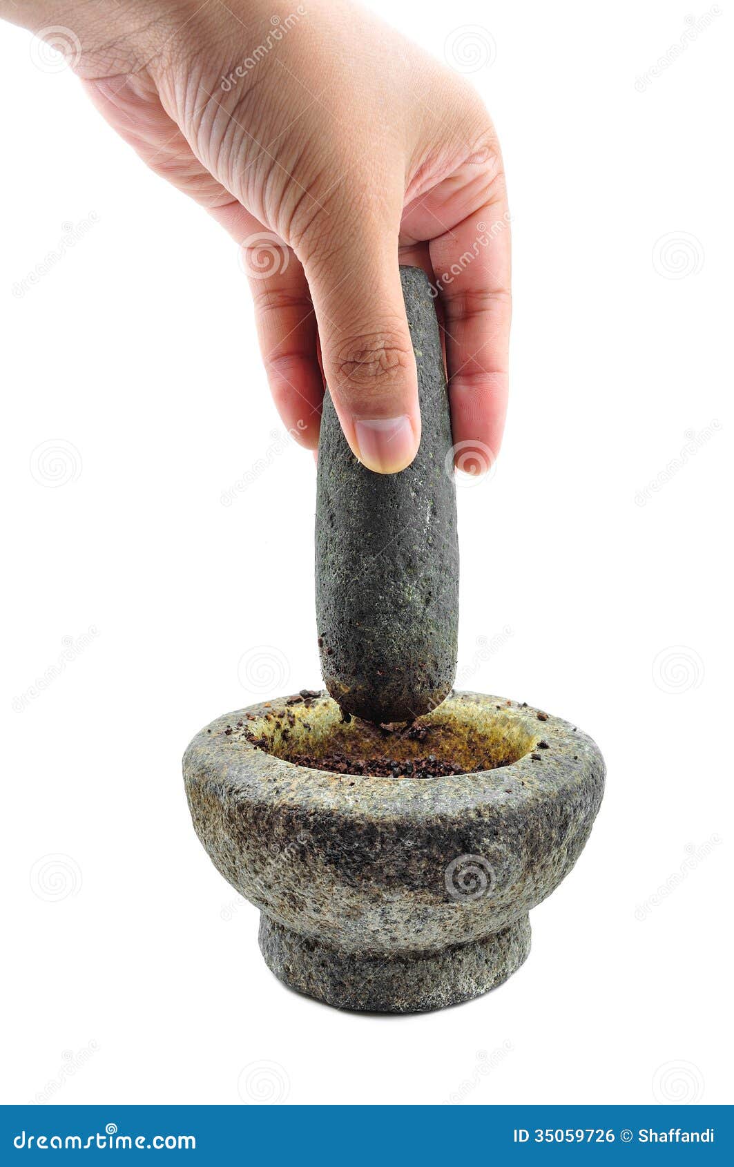 Hands with a Pestle and Mortar Stock Photo - Image of hand, cafe: 35059726