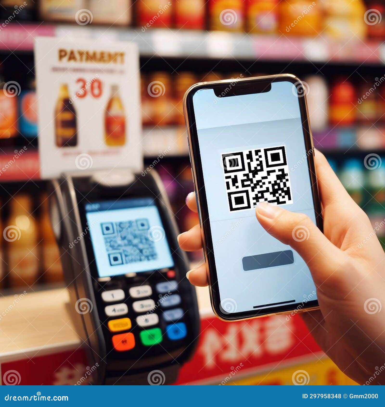 Hands and Phone Close-up, Scanning QR Code on Mobile Phone, Paying in ...