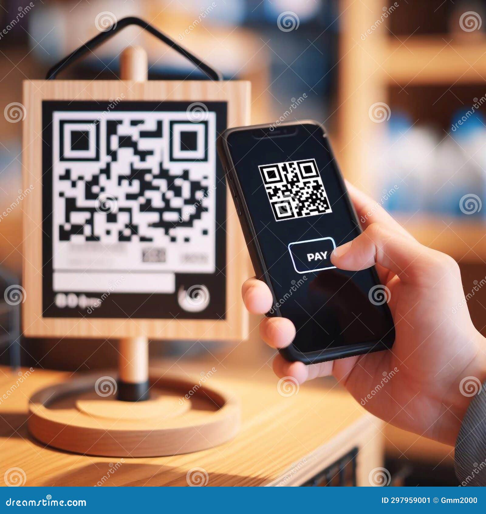 Hands and Phone Close-up, Scanning QR Code on Mobile Phone, Paying in ...