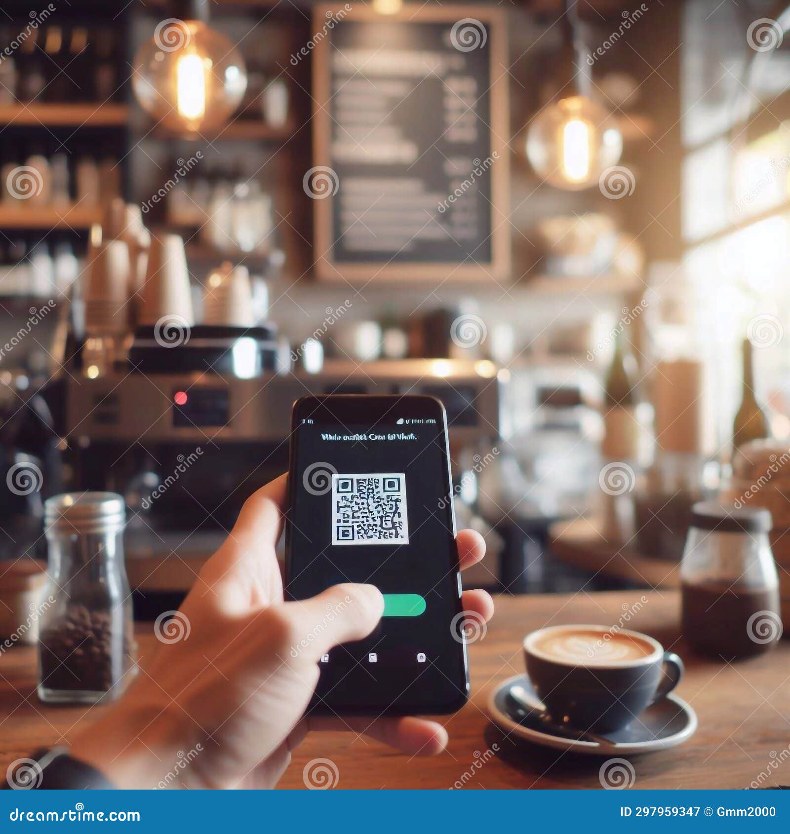 Hands and Phone Close-up, Scanning QR Code on Mobile Phone, Paying in ...