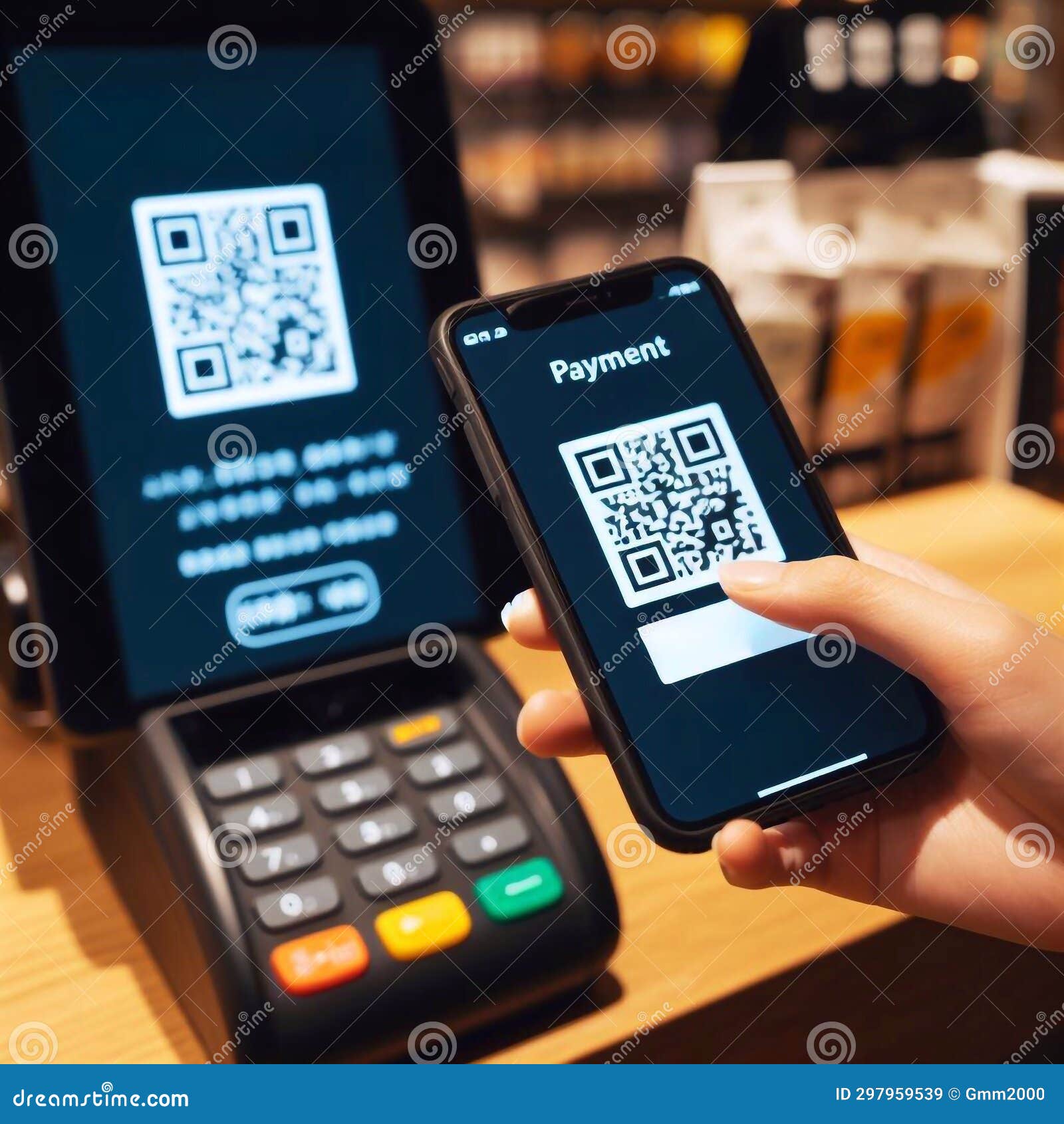 Hands and Phone Close-up, Scanning QR Code on Mobile Phone, Paying in ...