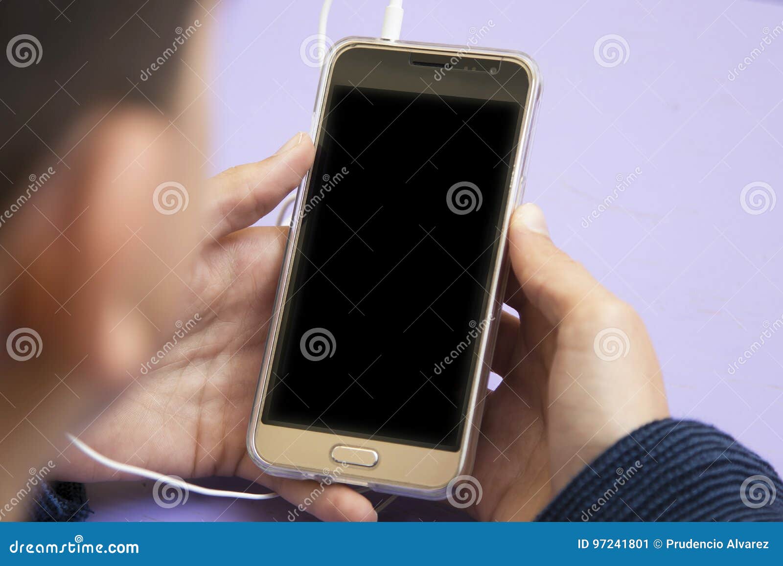 Hands with phone mobile stock image. Image of child, cellphone - 97241801