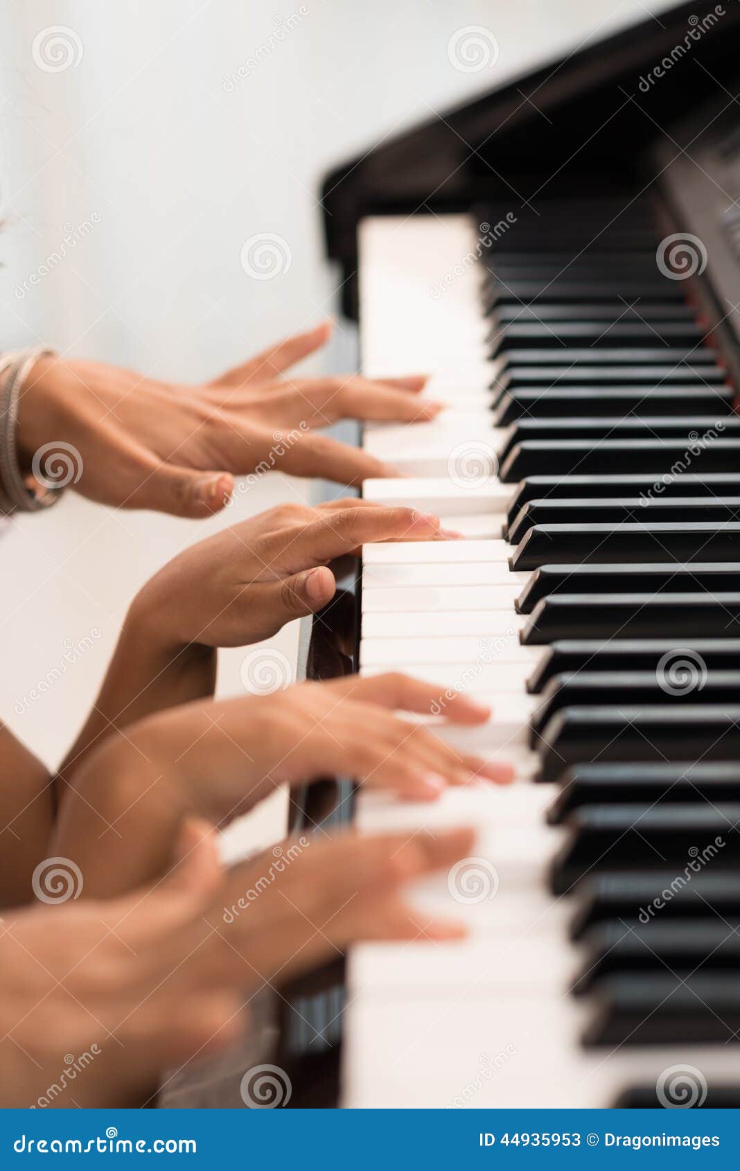 Hands of pianists stock image. Image of music, create - 44935953