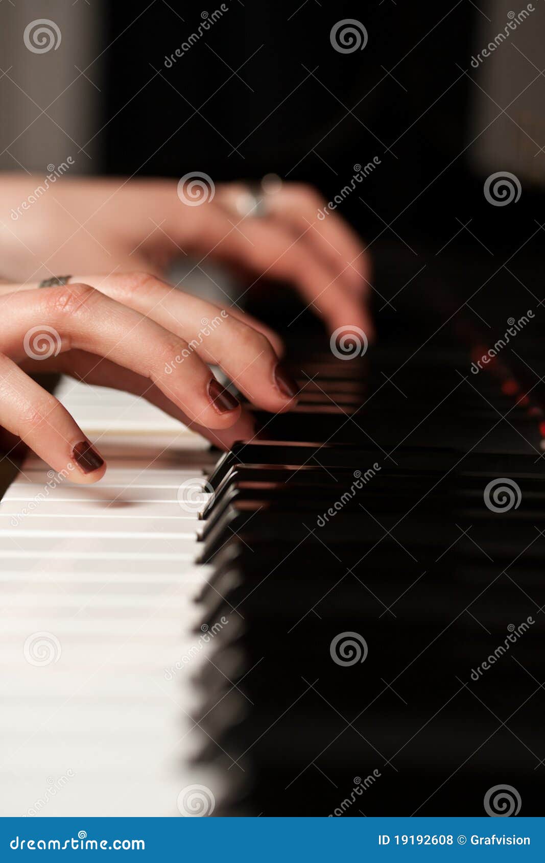 Hands of a piano player stock photo. Image of keyboard - 19192608