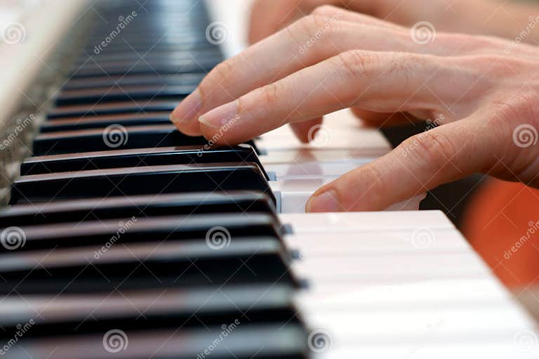 Hands and piano player stock image. Image of leisure, artist - 5507779