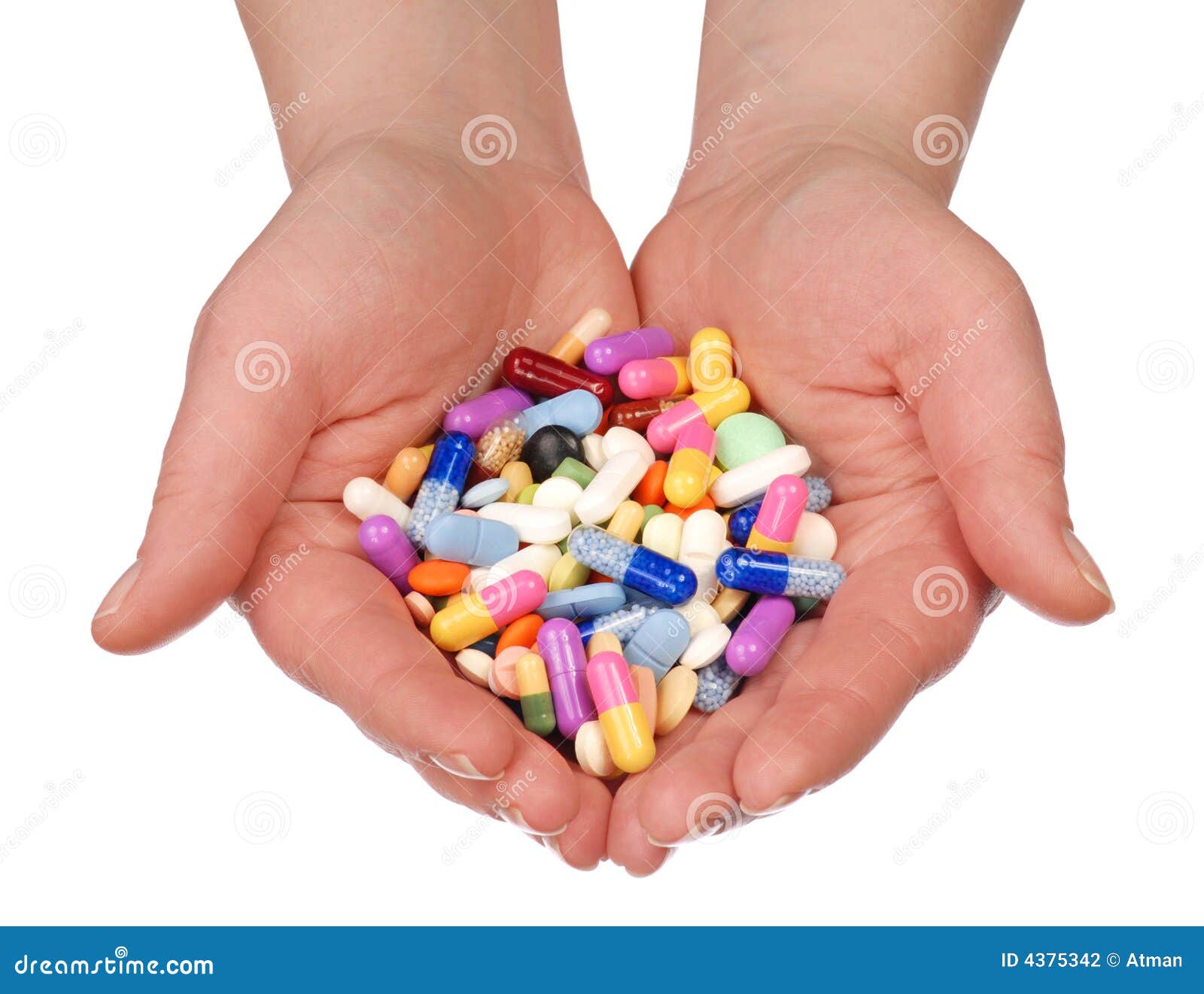 Hands with Pills stock photo. Image of health, drugs, tablets - 4375342