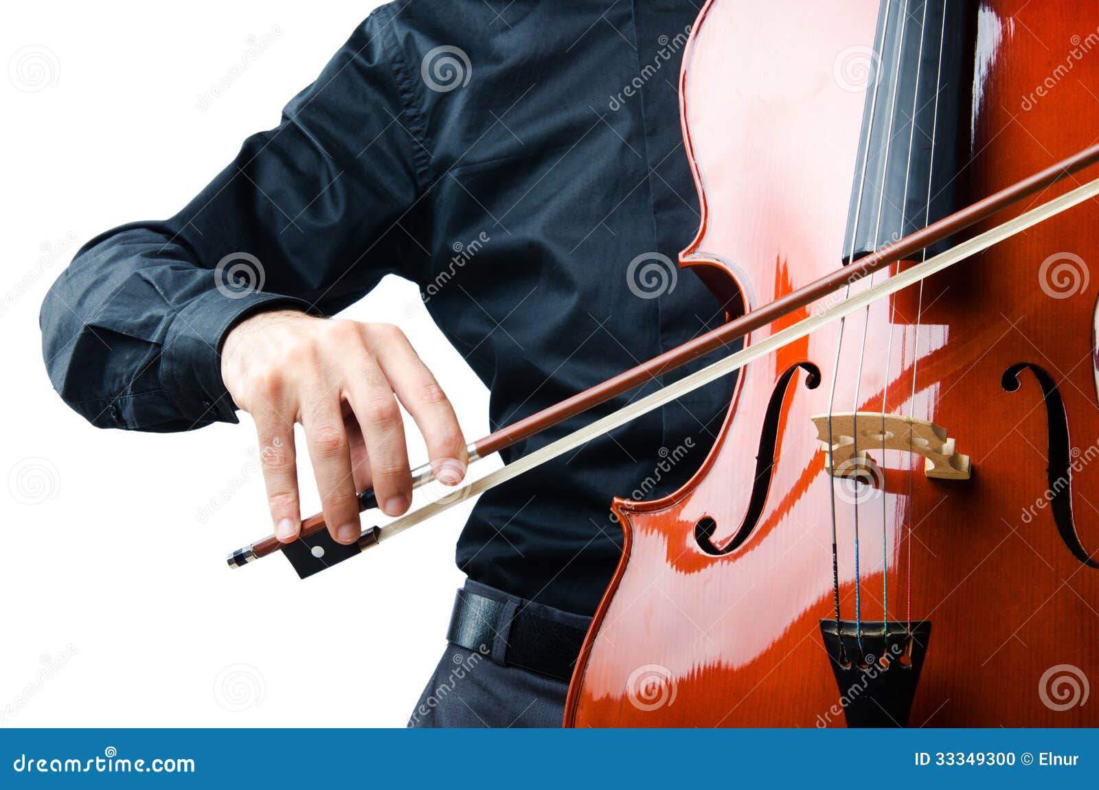 Hands playing cello stock photo. Image of fiddlestick - 33349300