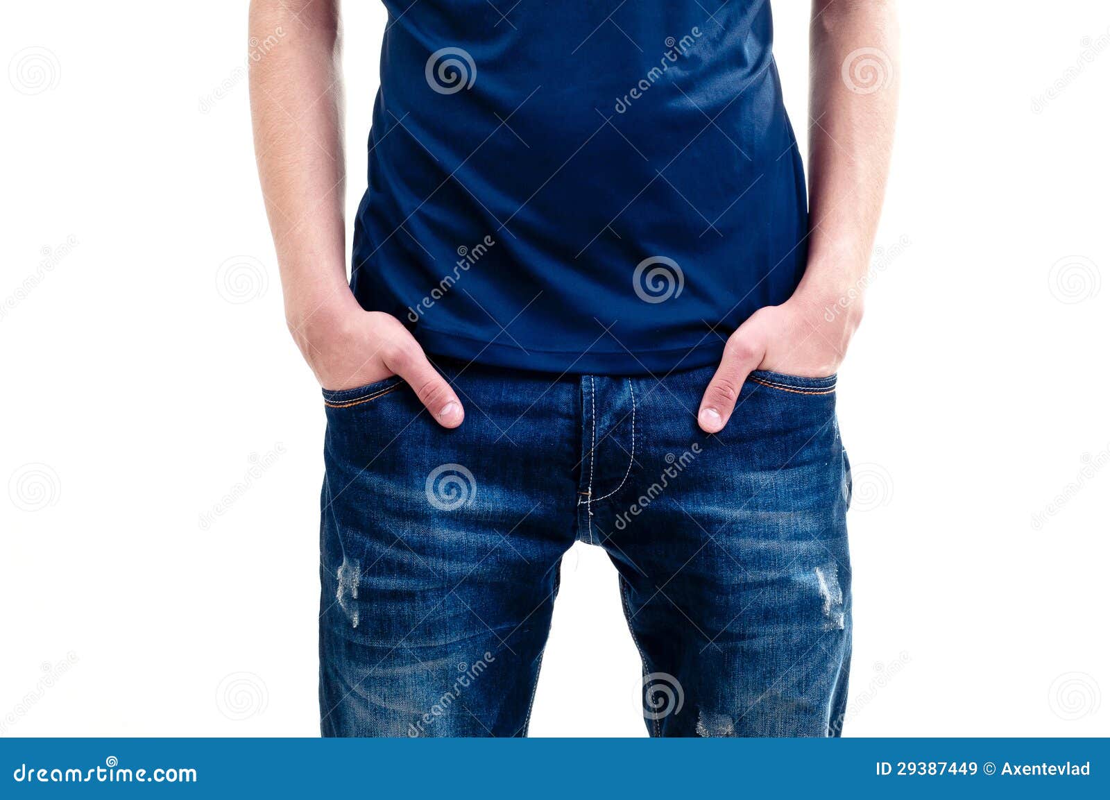 Hands in pocket stock image. Image of person, people - 29387449