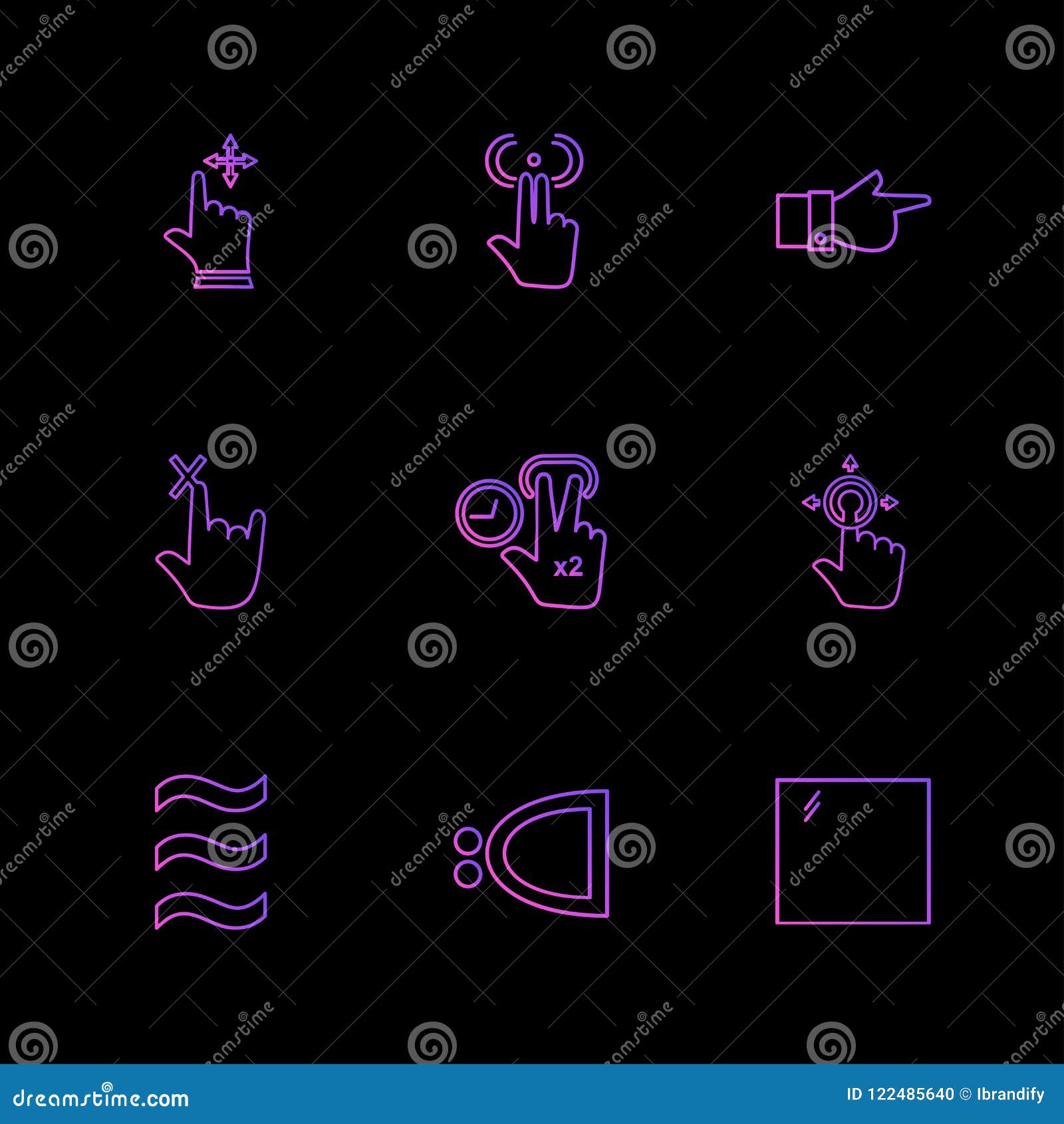 Hands , Pointer , Arrows , Directions , Eps Icons Set Vector Stock ...