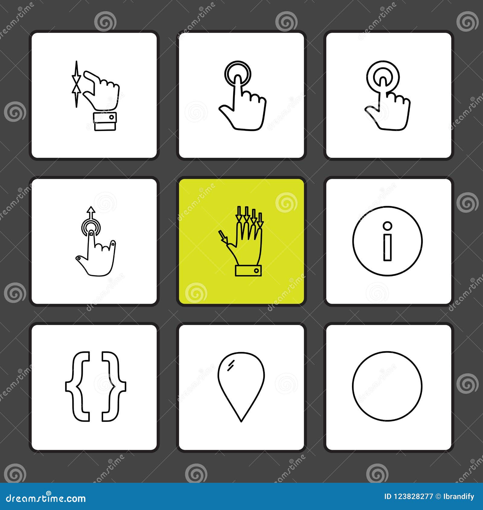 Hands , Pointer , Arrows , Directions , Eps Icons Set Vector Stock Vector - Illustration of ...