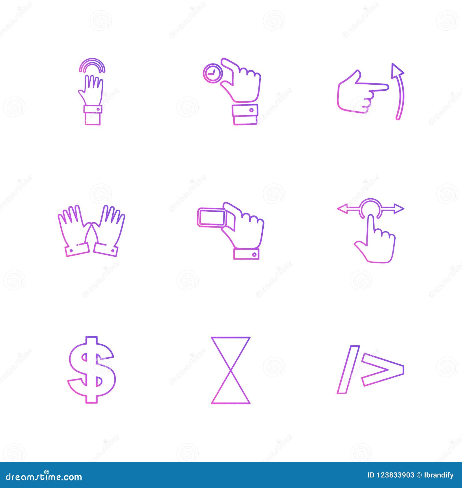 Hands , Pointer , Arrows , Directions , Eps Icons Set Vector Stock ...