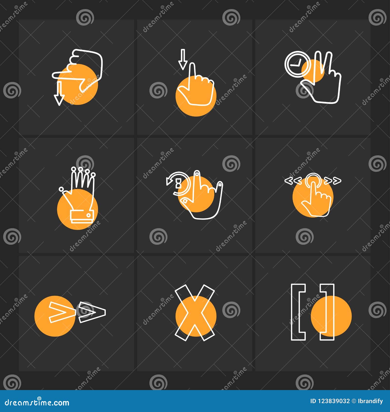 Hands , Pointer , Arrows , Directions , Eps Icons Set Vector Stock ...