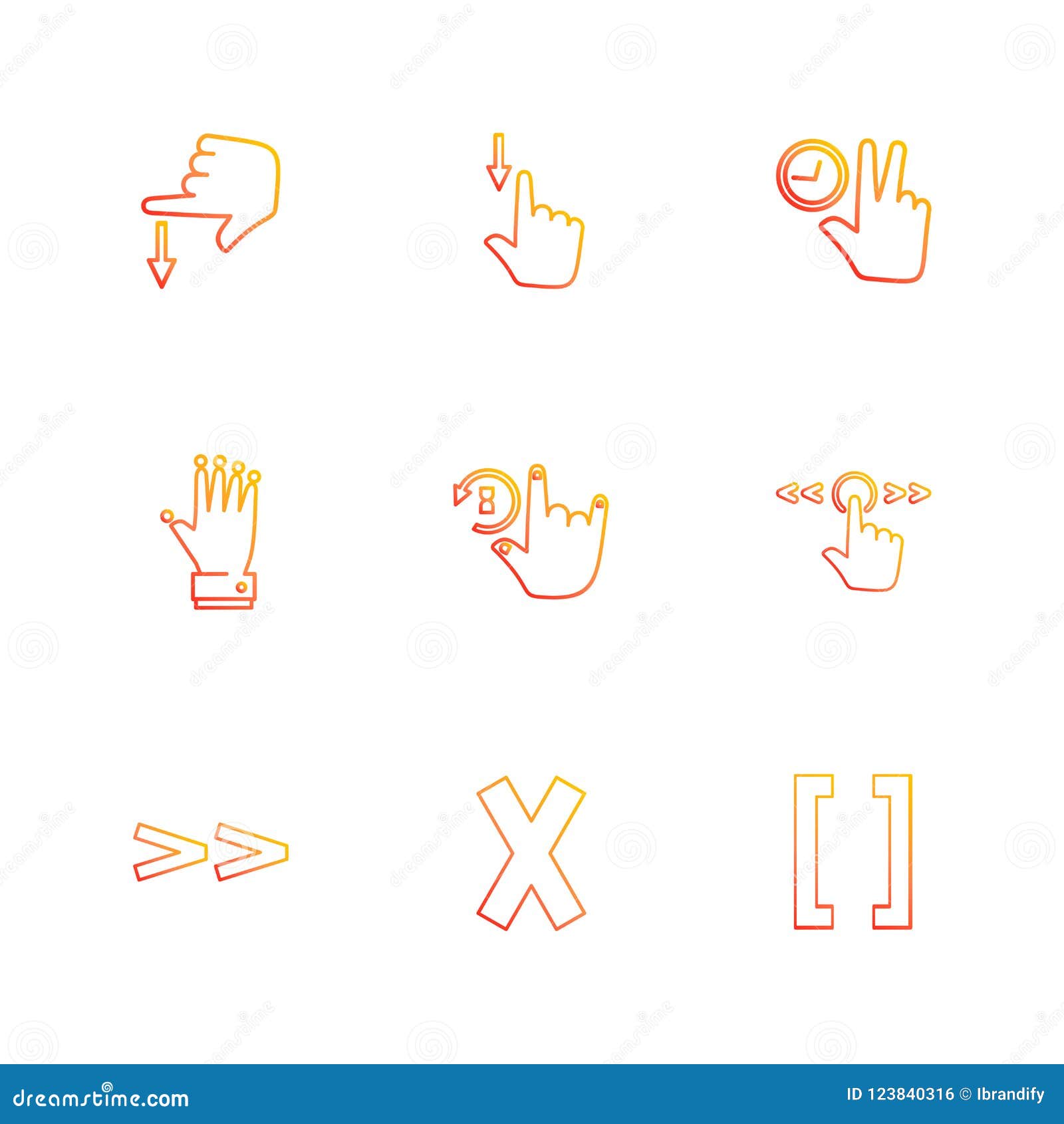 Hands , Pointer , Arrows , Directions , Eps Icons Set Vector Stock ...