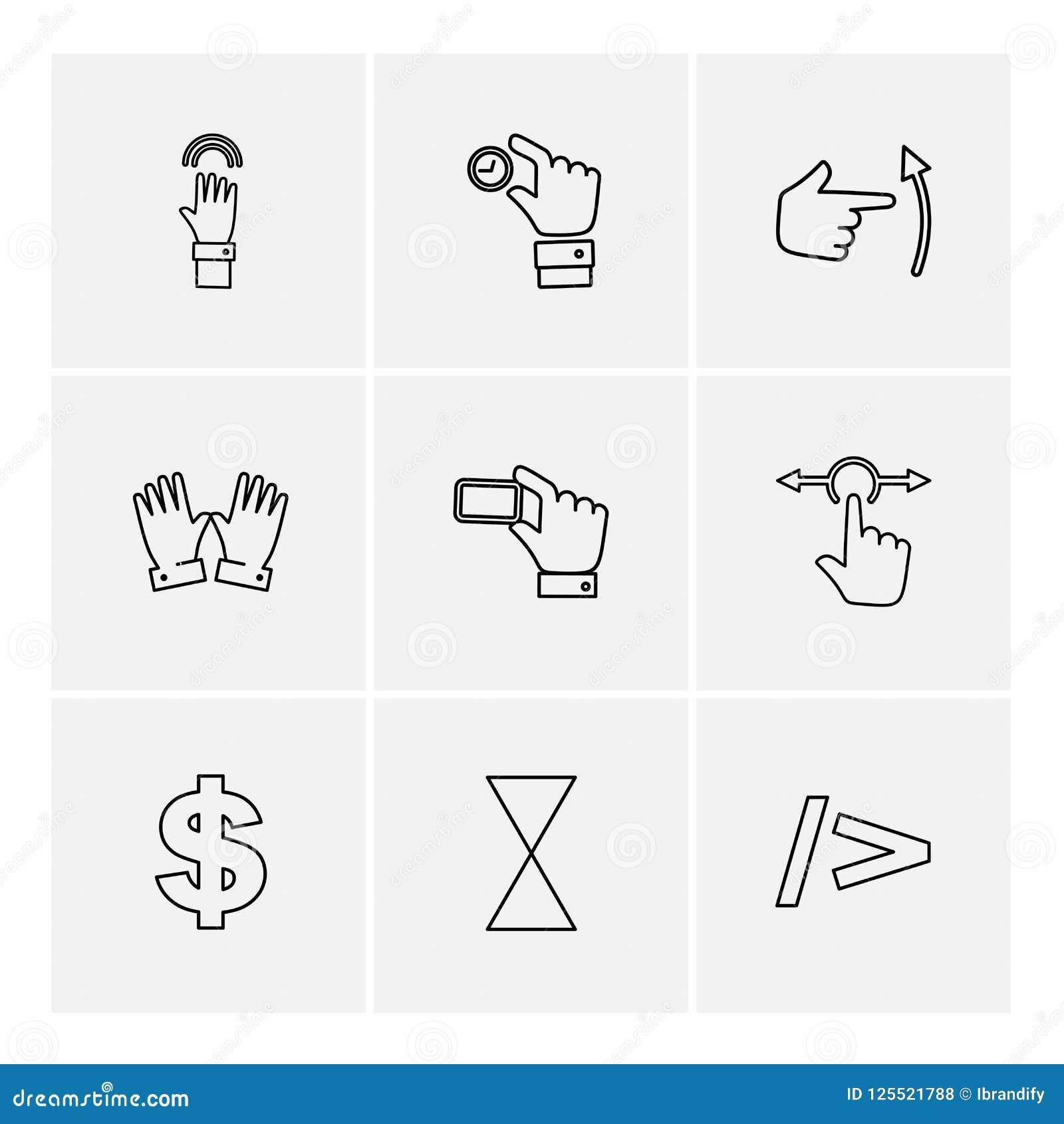 Hands , Pointer , Arrows , Directions , Eps Icons Set Vector Stock ...