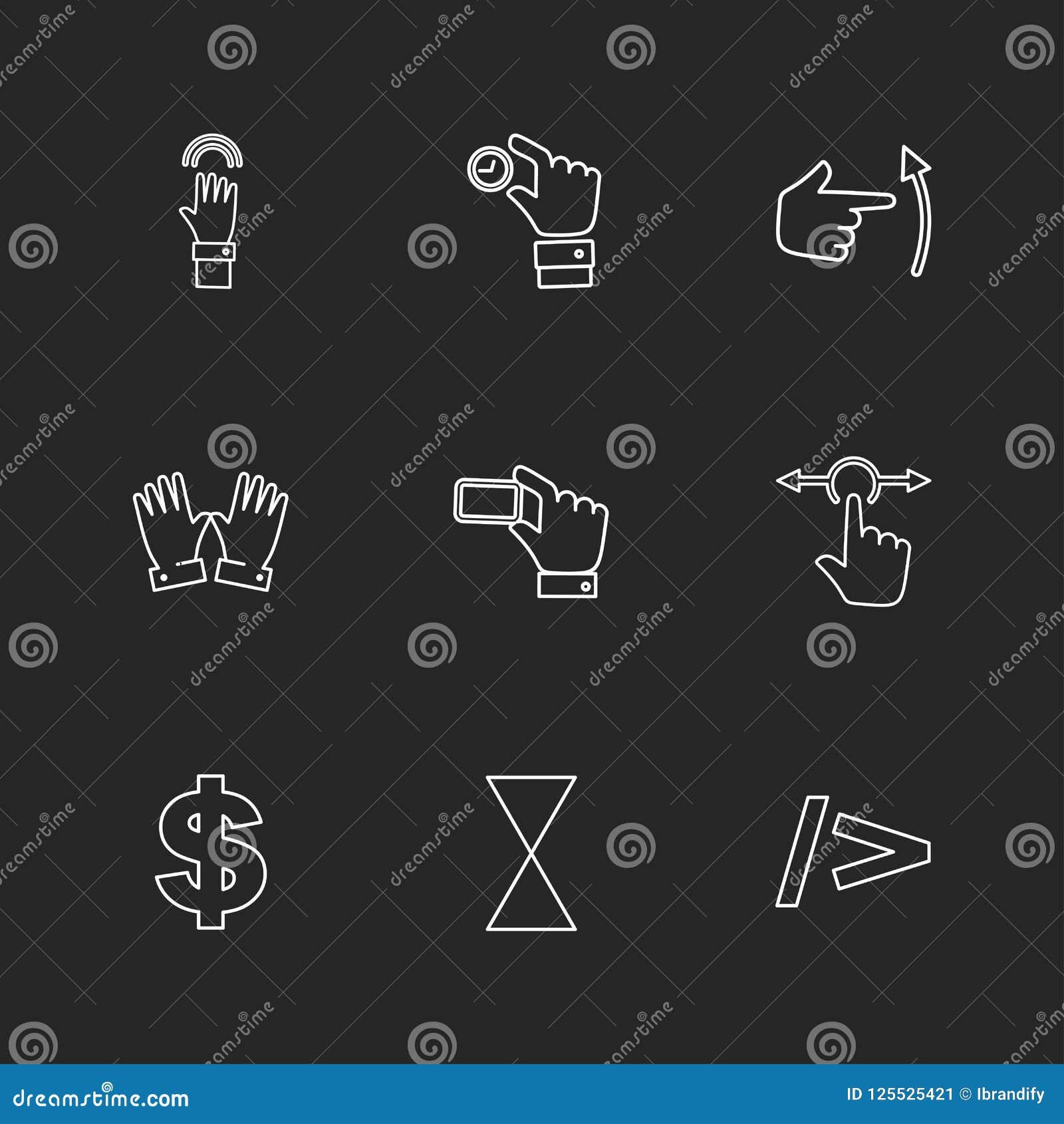 Hands , Pointer , Arrows , Directions , Eps Icons Set Vector Stock ...