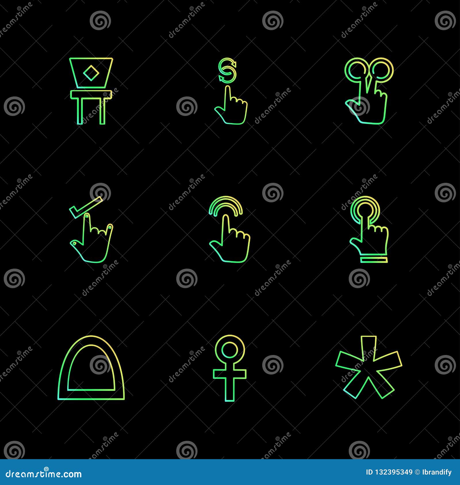 Hands , Pointer , Arrows , Directions , Eps Icons Set Vector Stock Vector - Illustration of ...