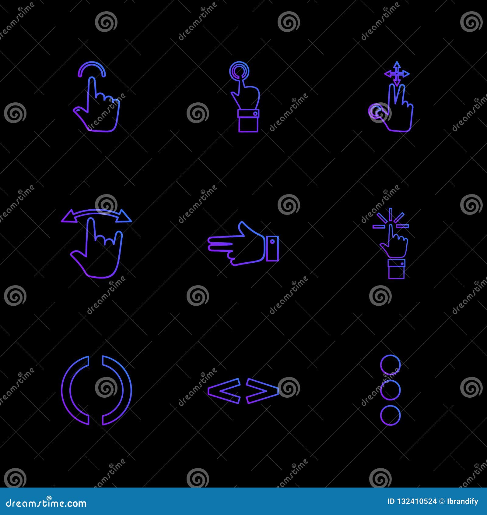Hands , Pointer , Arrows , Directions , Eps Icons Set Vector Stock ...