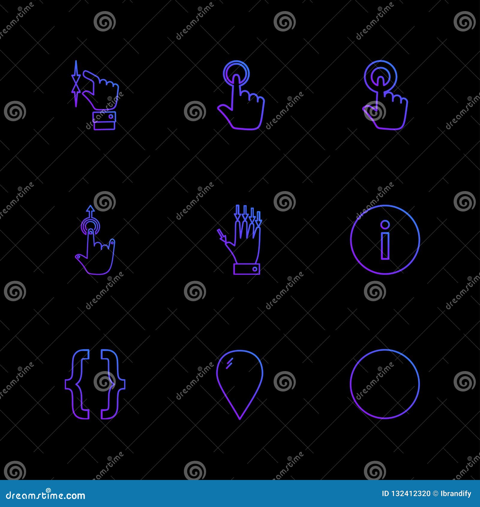 Hands , Pointer , Arrows , Directions , Eps Icons Set Vector Stock ...