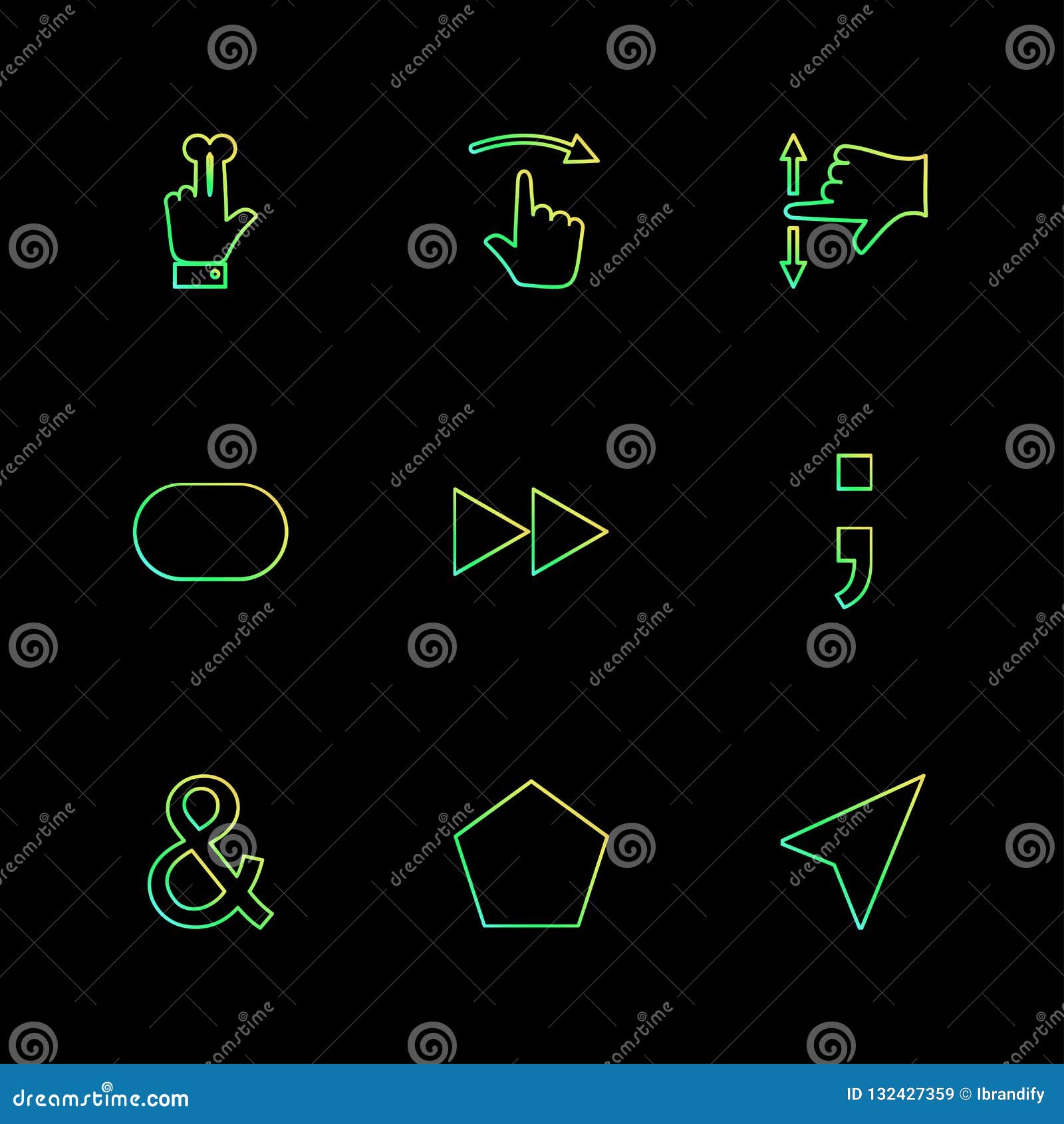 Hands , Pointer , Arrows , Directions , Eps Icons Set Vector Stock ...