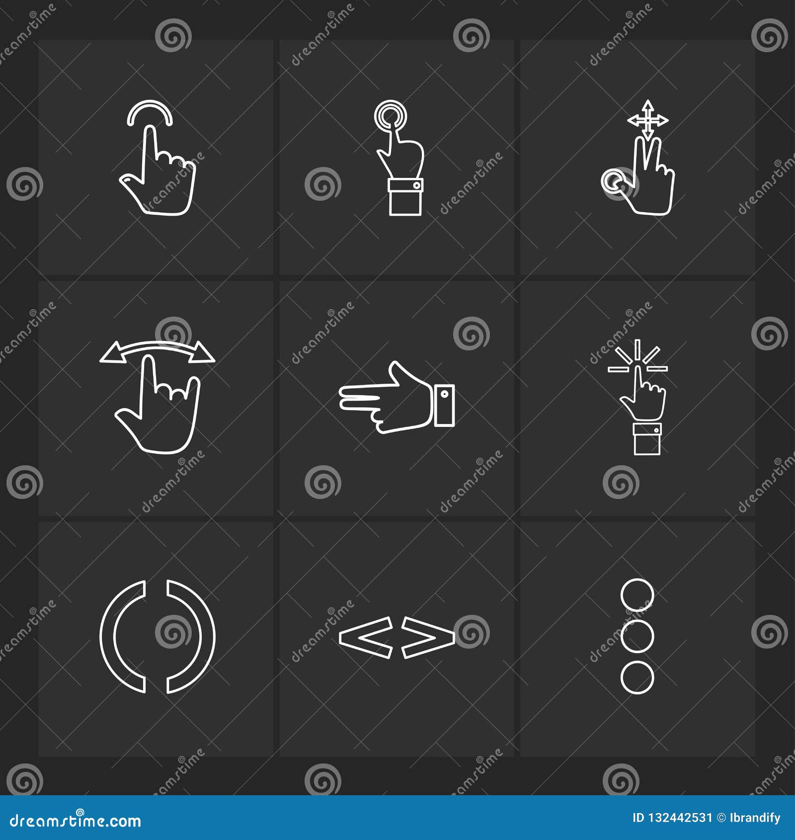 Hands , Pointer , Arrows , Directions , Eps Icons Set Vector Stock ...