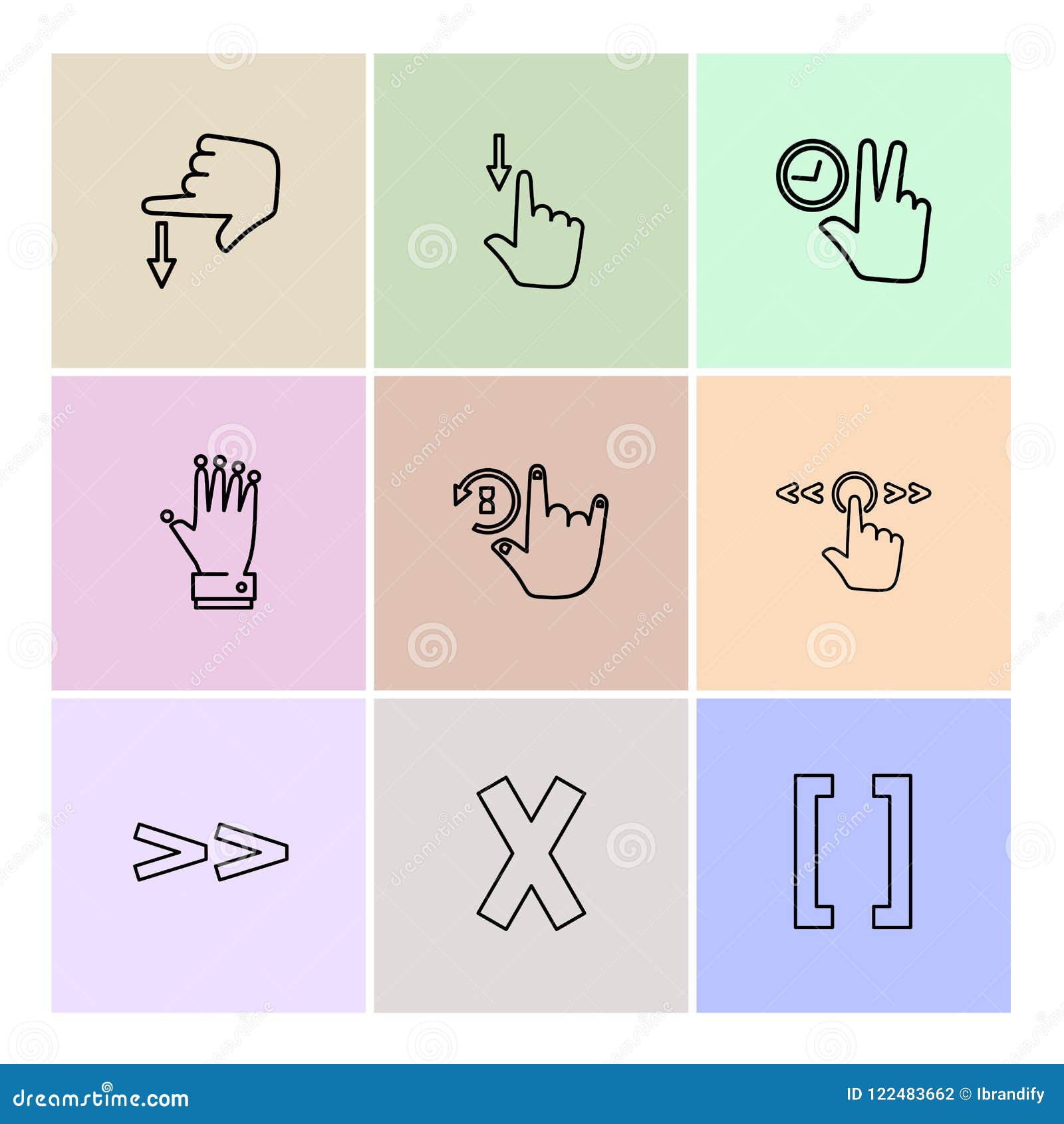 Hands , Pointer , Arrows , Directions , Eps Icons Set Vector Stock ...