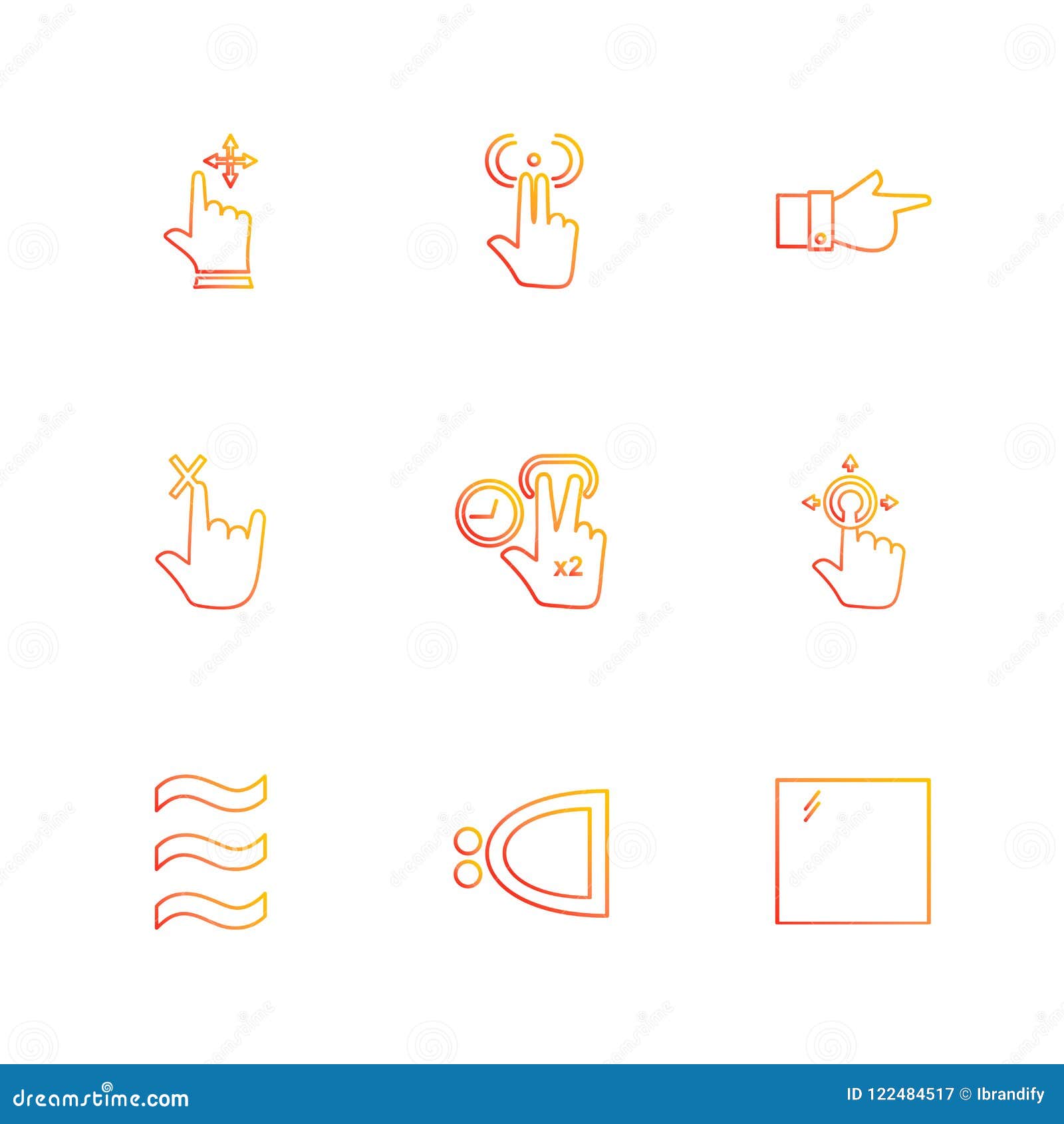 Hands , Pointer , Arrows , Directions , Eps Icons Set Vector Stock Vector - Illustration of ...