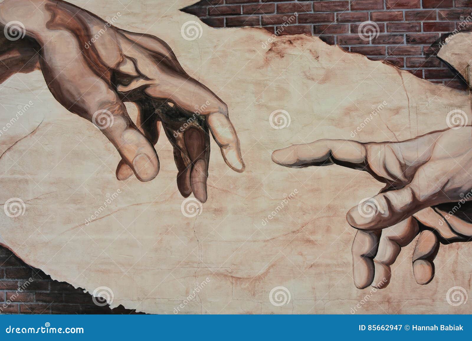 Hands Pointing Mural Editorial Photo | CartoonDealer.com #85662947