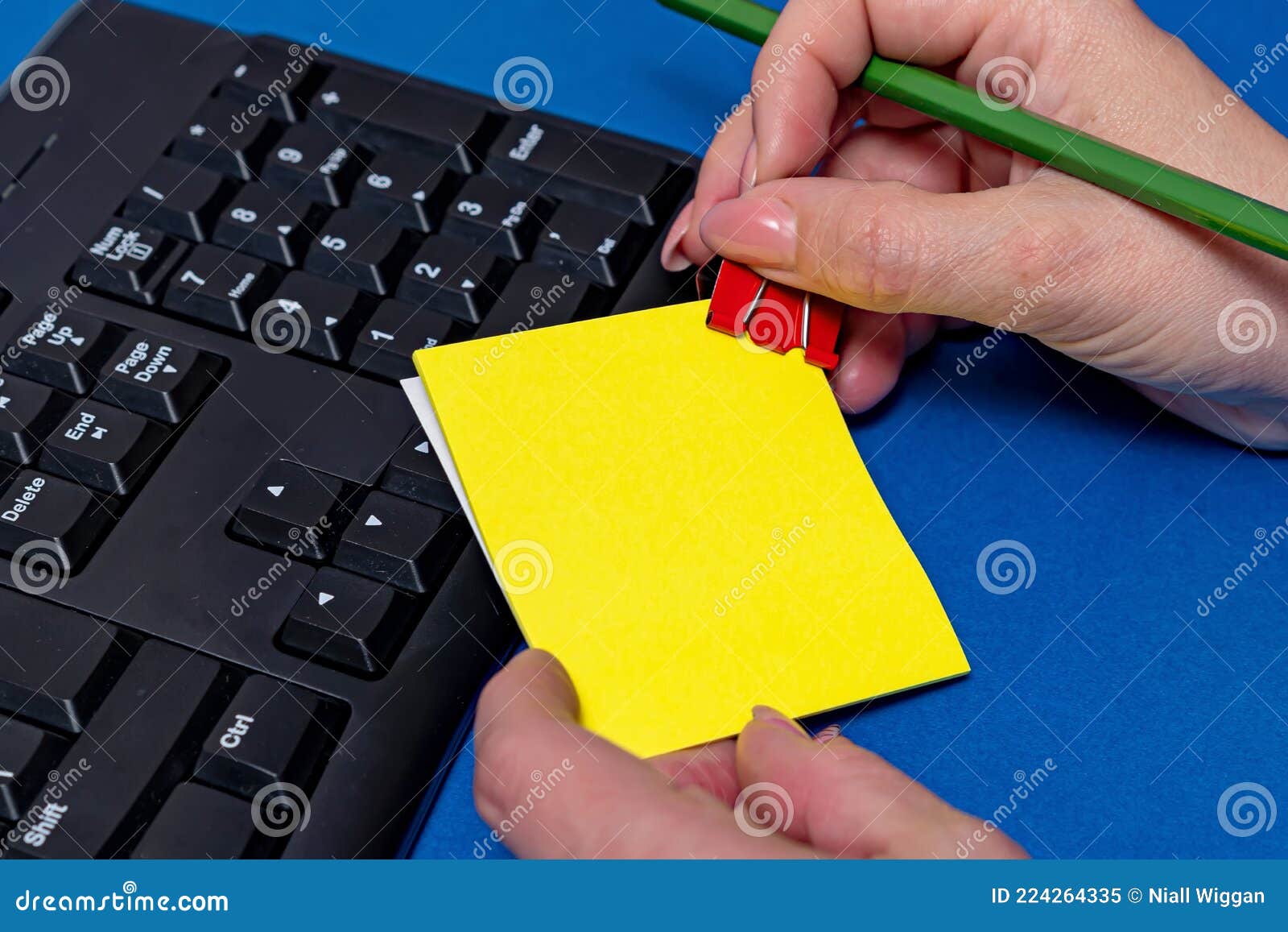 Hands Pointing Pressing Computer Keyboard Keys Typewriting New Ideas ...