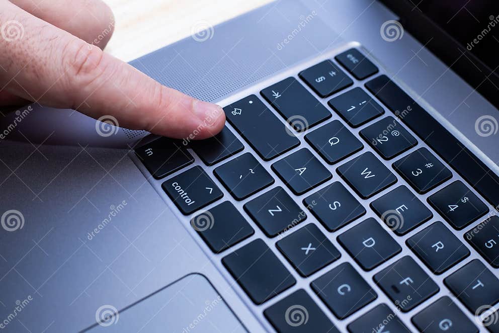 Hands Pointing Pressing Computer Keyboard Keys Typewriting New Ideas ...