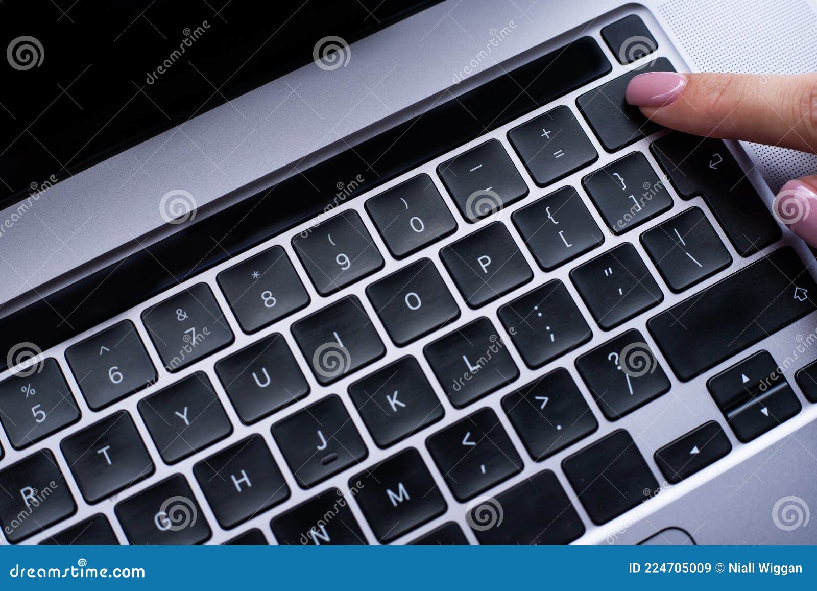 Hands Pointing Pressing Computer Keyboard Keys Typewriting New Ideas ...