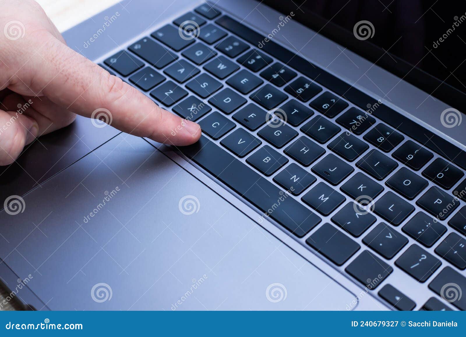 Hands Pointing Pressing Computer Keyboard Keys Typewriting New Ideas ...