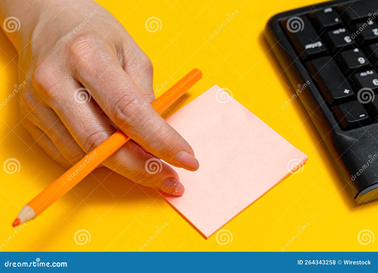 Hands Pointing Pressing Computer Keyboard Keys Typewriting New Ideas ...