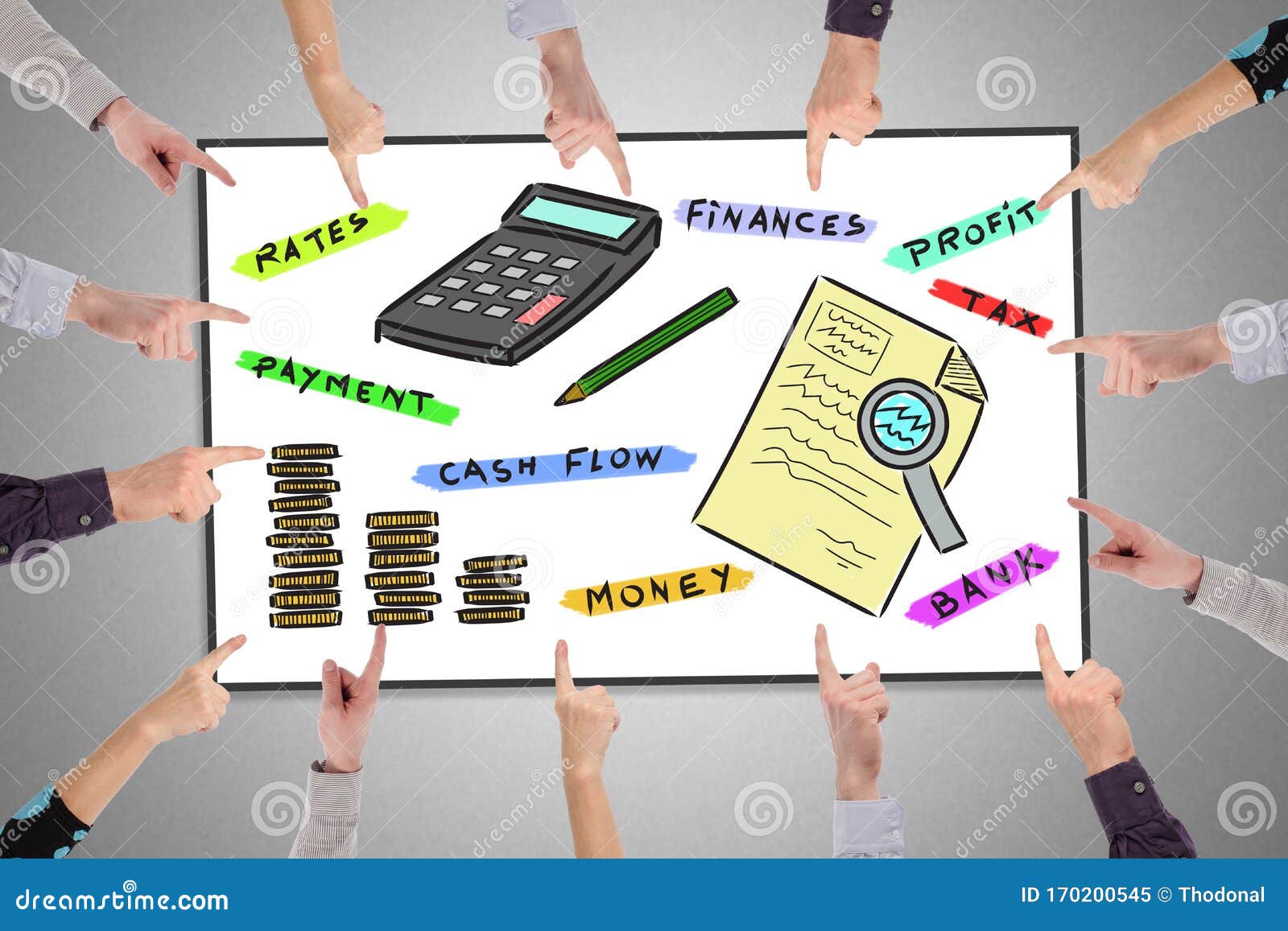 Accounting Concept on a Whiteboard Stock Image - Image of finance ...