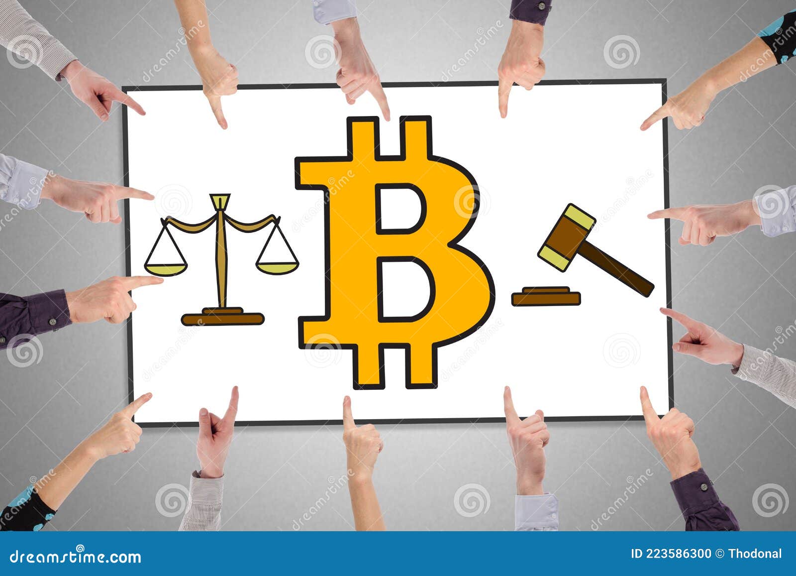 Bitcoin Regulation Concept on a Whiteboard Stock Photo - Image of ...