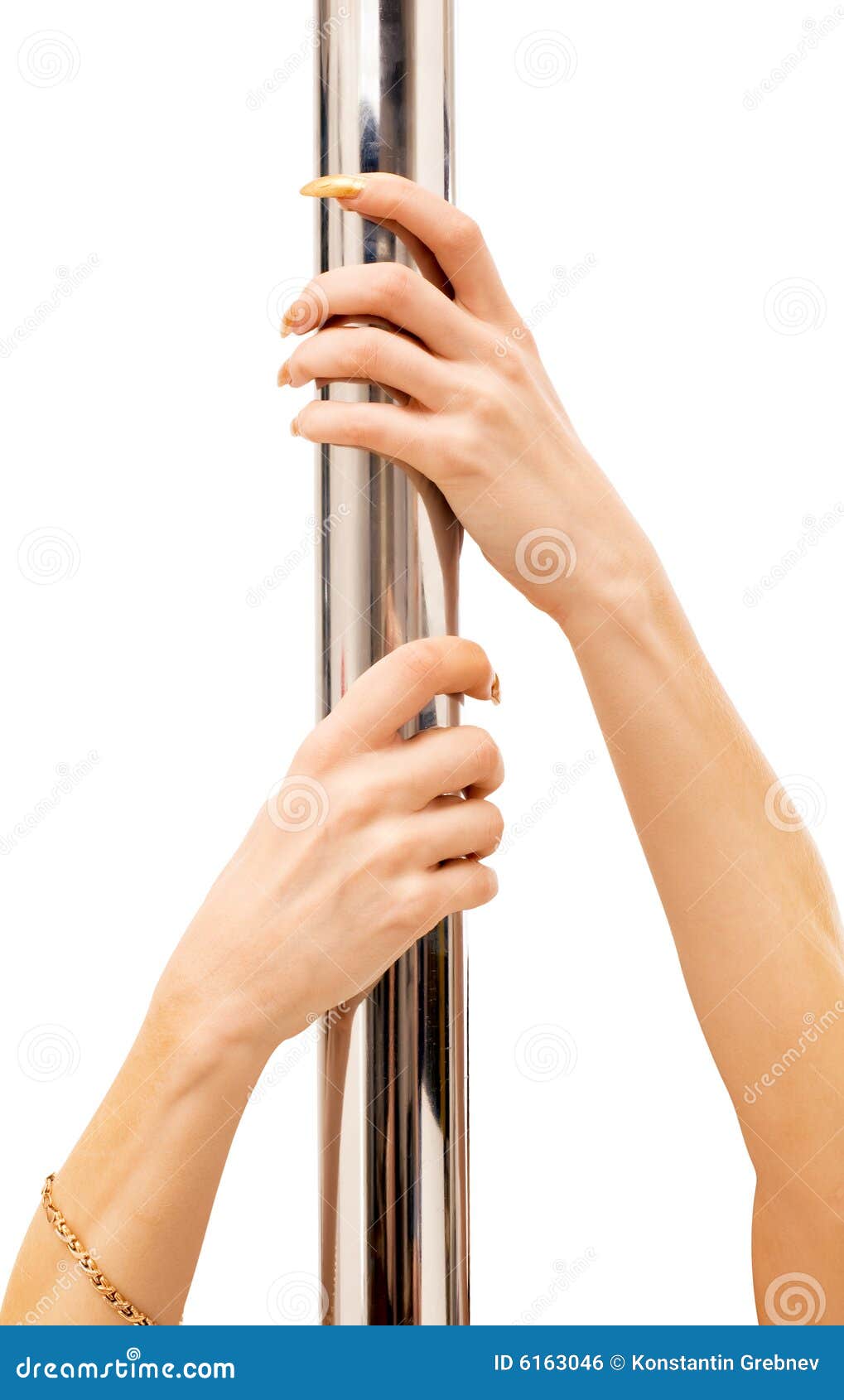 Hands and pole stock photo. Image of striptease, performer - 6163046