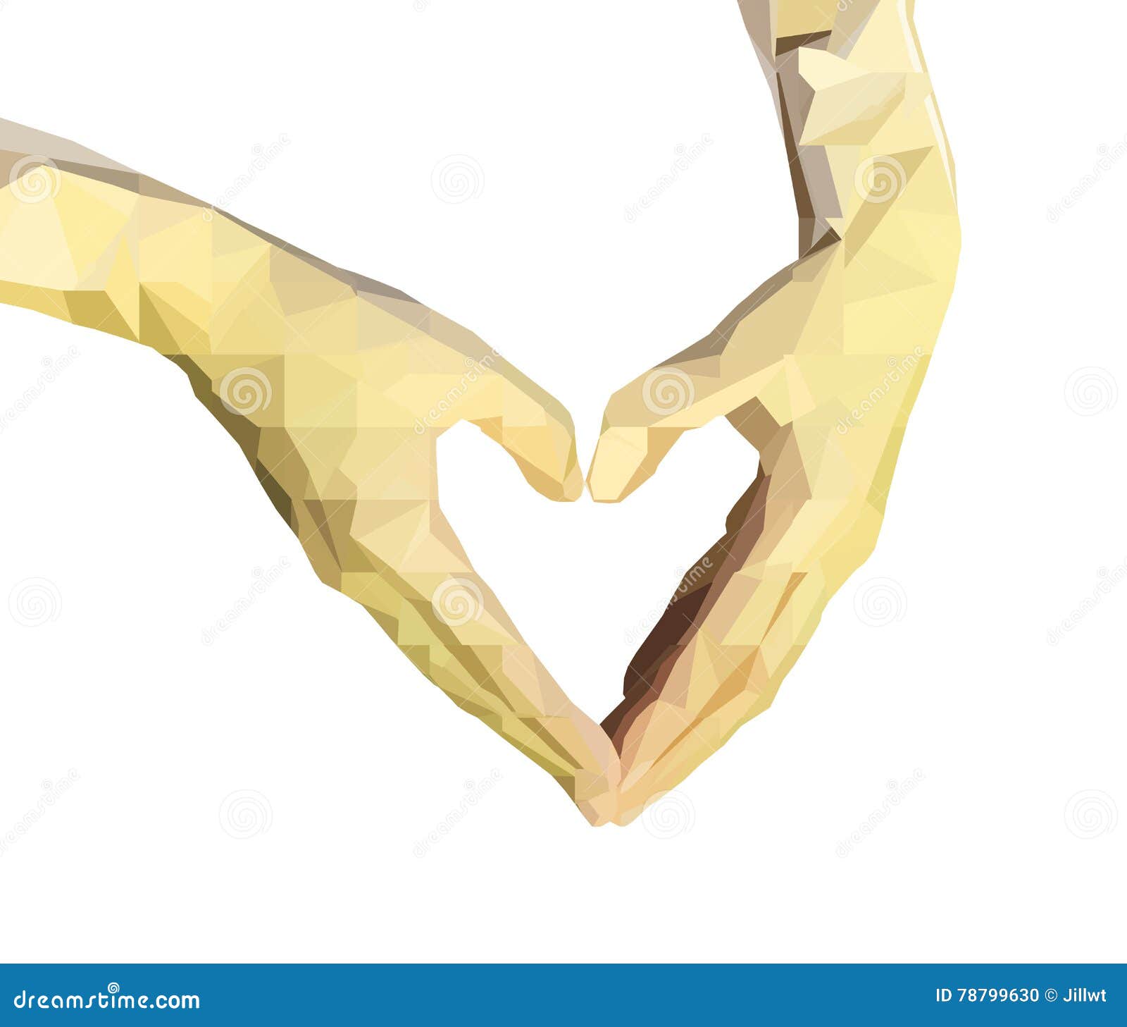 Hands polygon stock illustration. Illustration of hand - 78799630