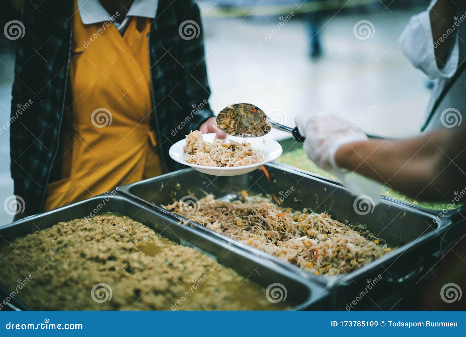 The Hands of the Poor Request Food Donations Donated by Philanthropists ...