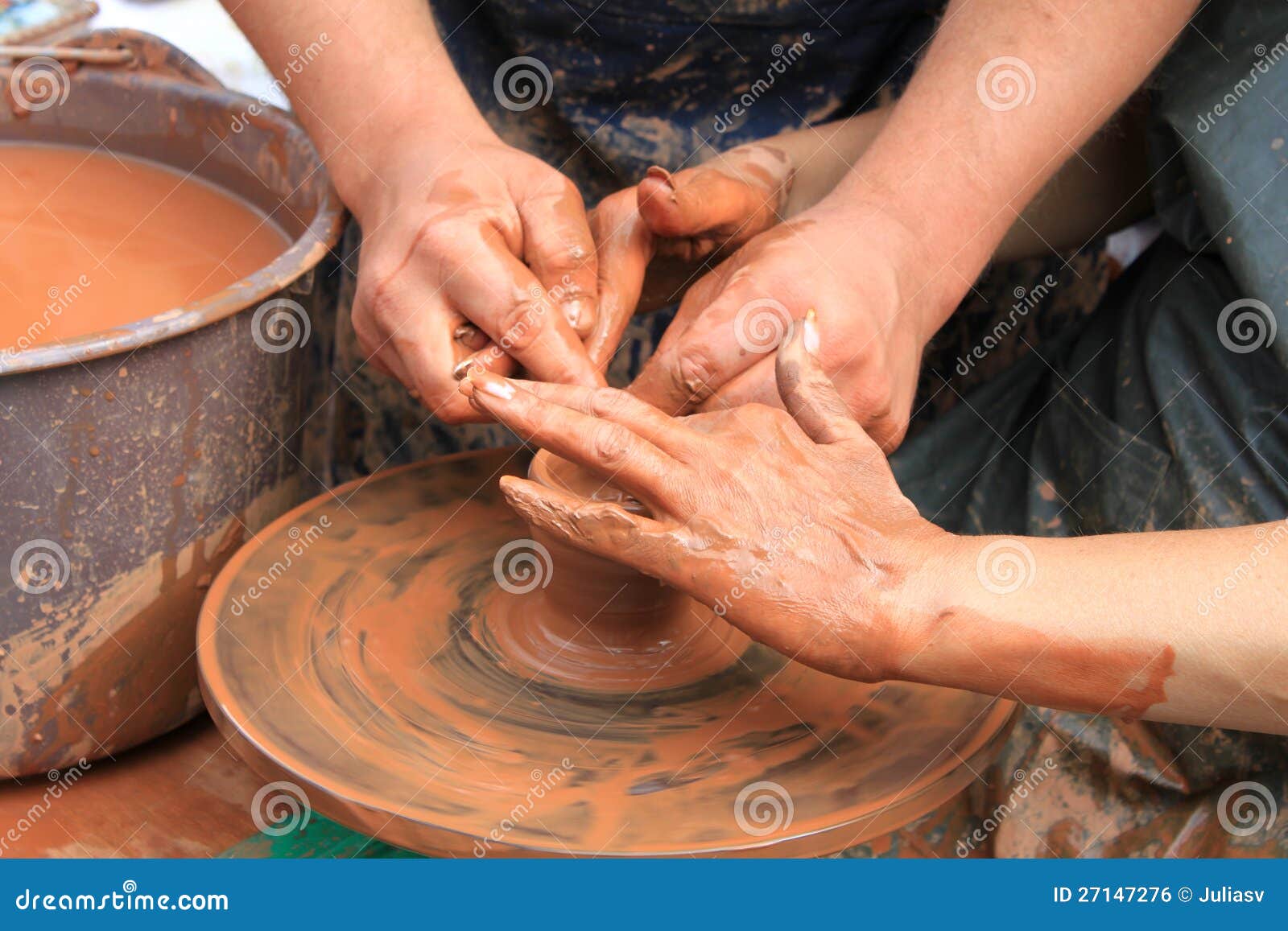 Hands of a potter stock photo. Image of human, earthenware - 27147276