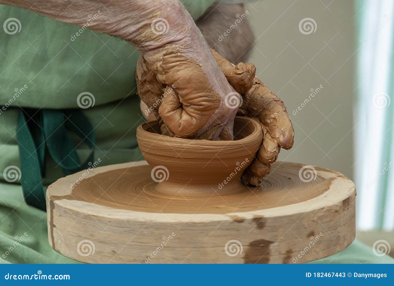 Hands of Potter Creating a Jar Stock Image - Image of finger, hand ...