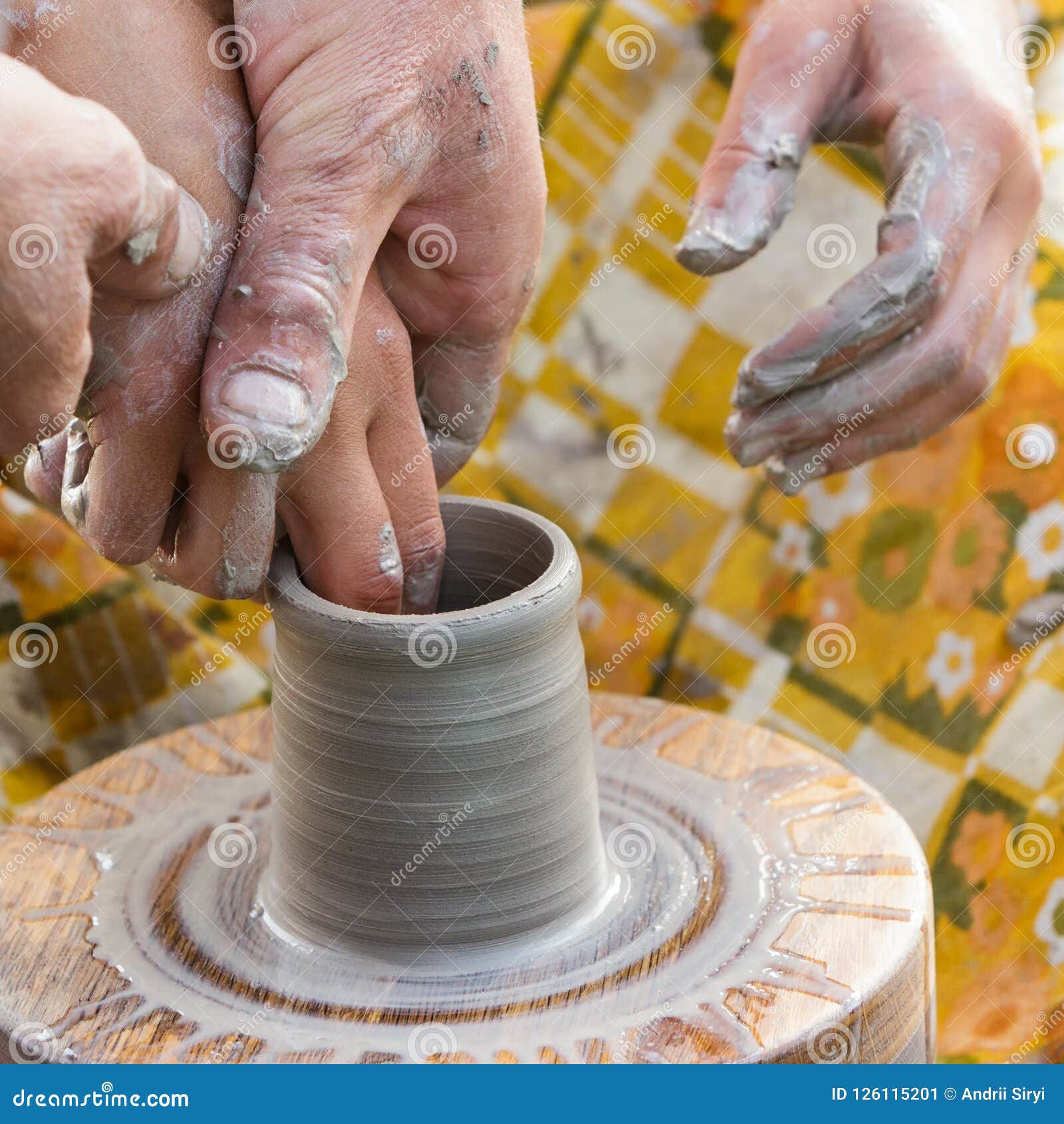 The Hands of Pottery Masters Stock Image - Image of teacher, skill ...