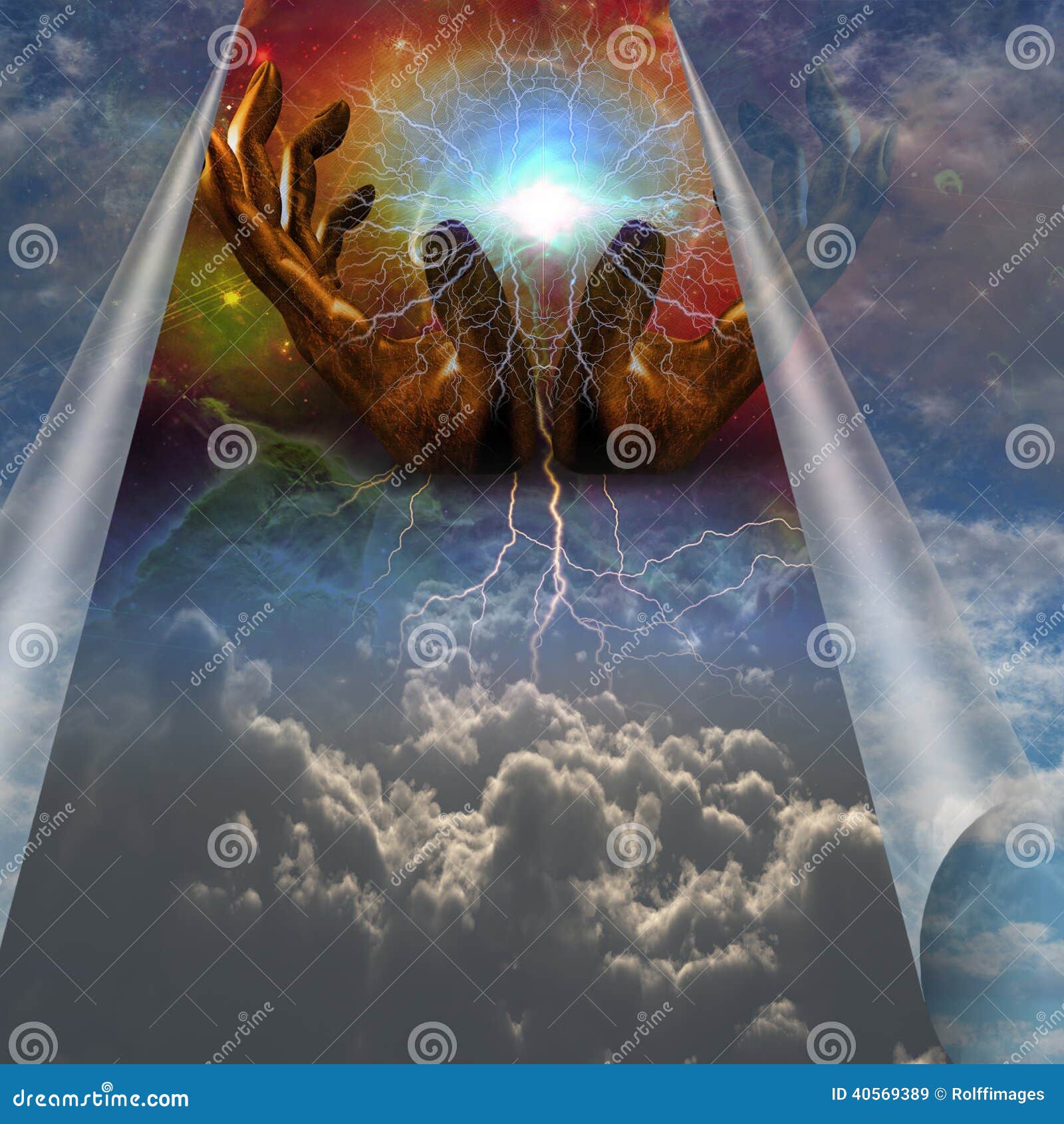 Hands of Power stock illustration. Illustration of beautiful - 40569389