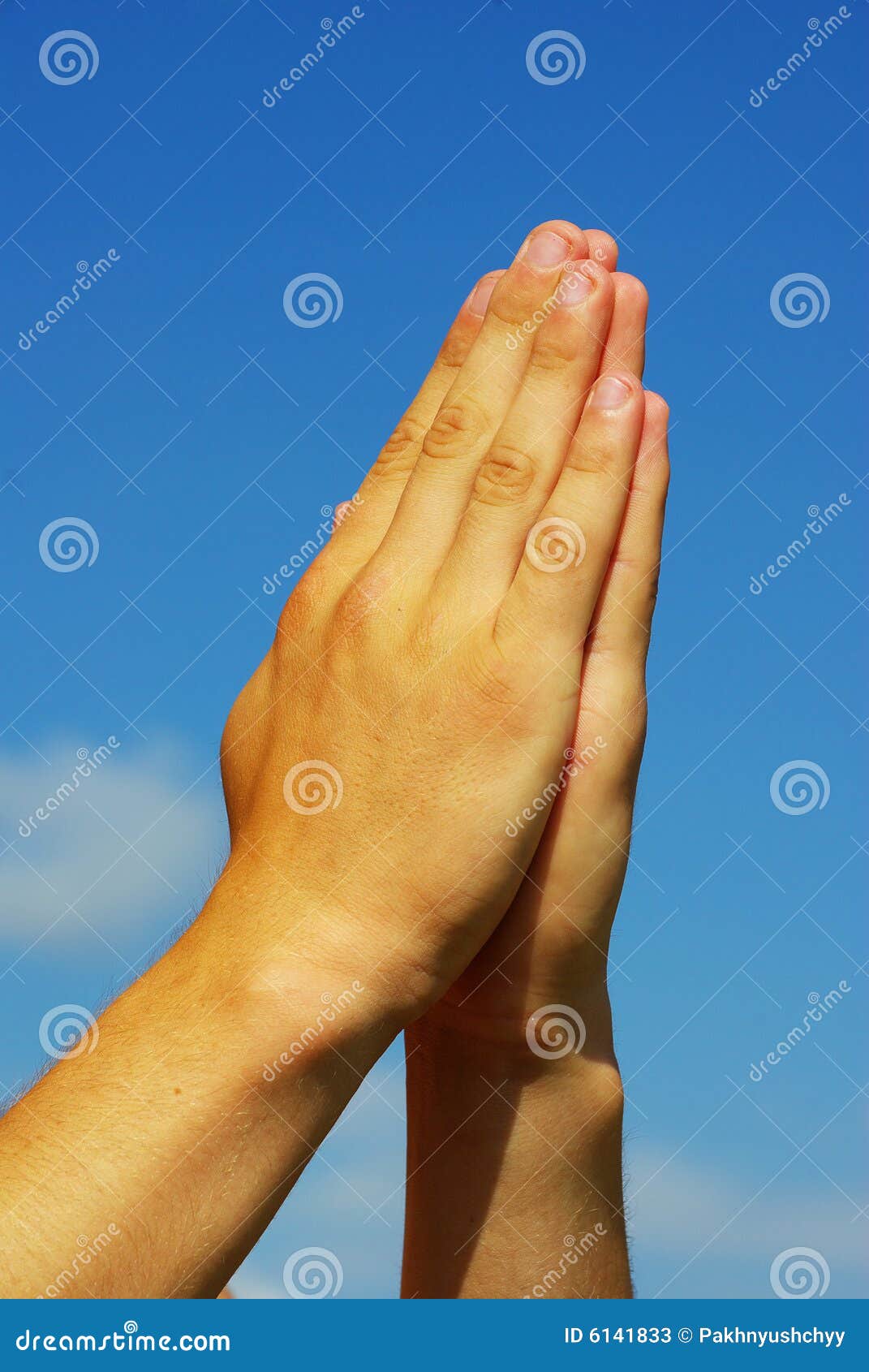 Hands in prayer stock image. Image of hands, religion - 6141833