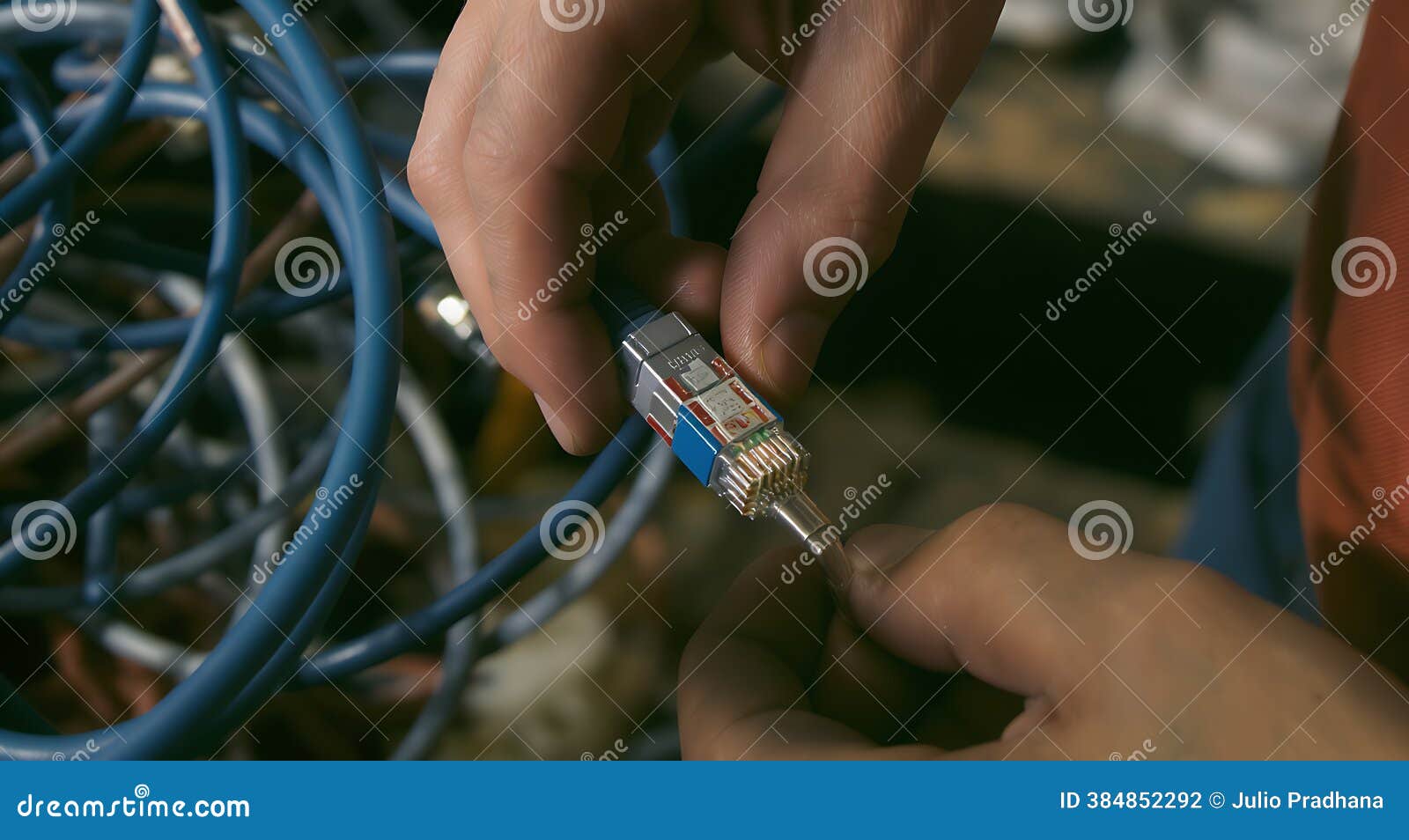 RJ45 Connector Isolated On White Background Royalty-Free Stock Image ...