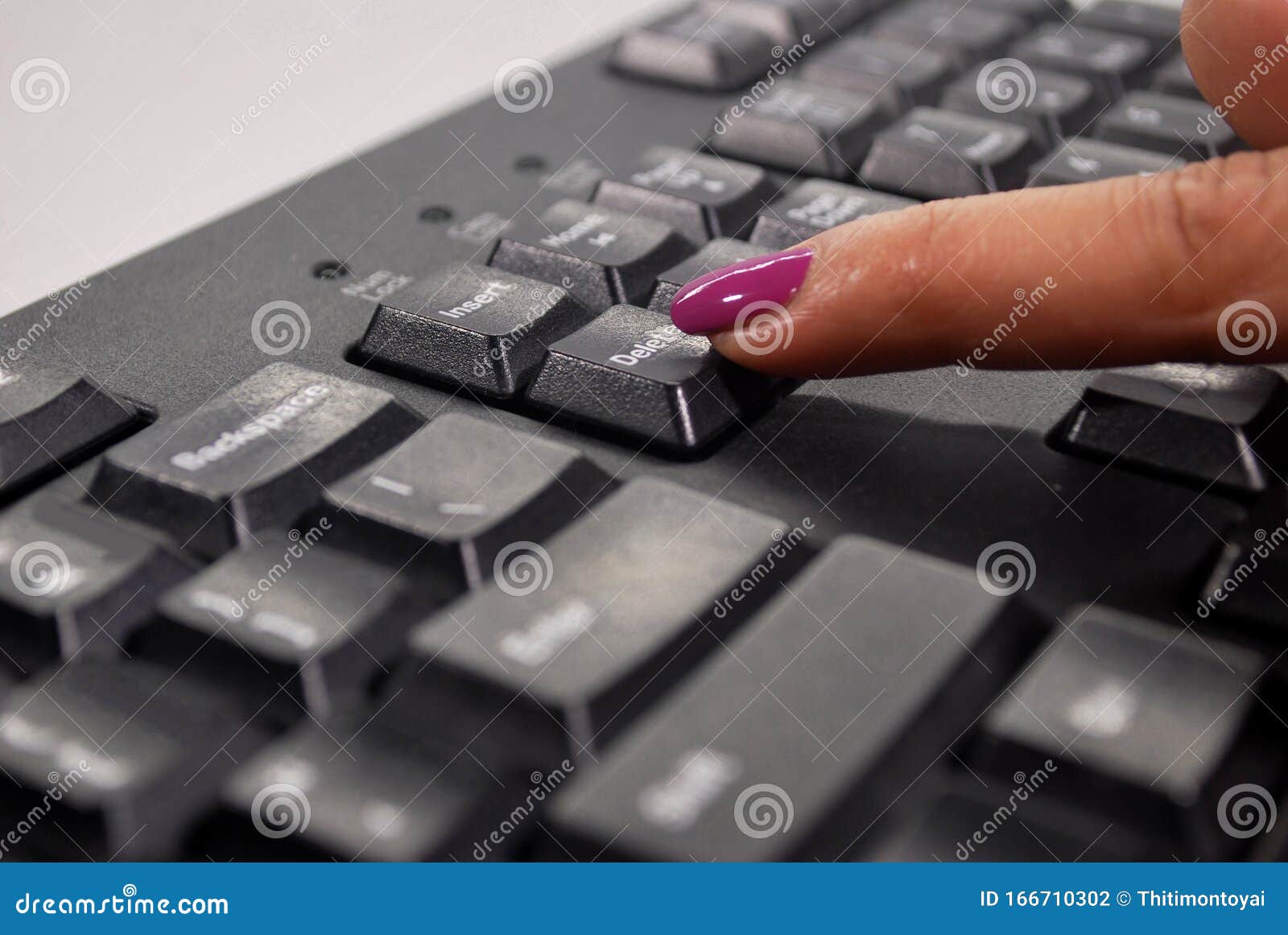 Delete Button on the Keyboard. Stock Photo - Image of electronic ...