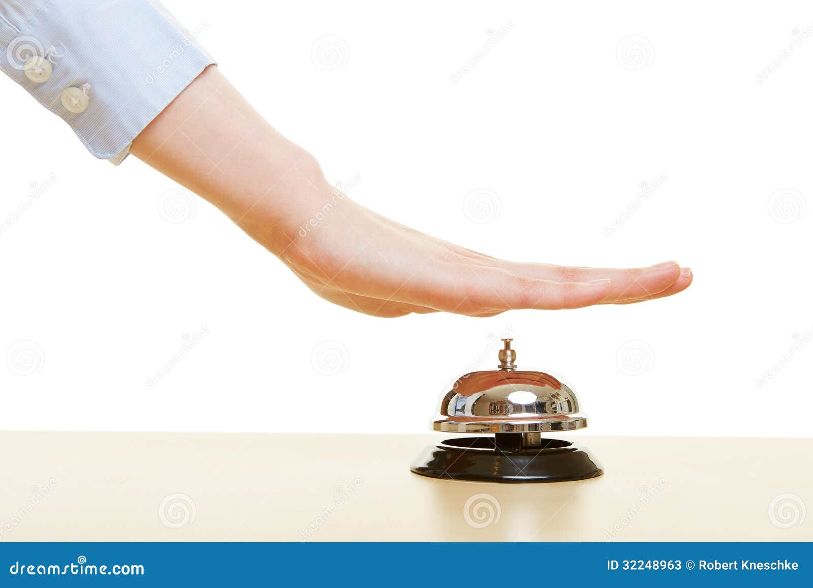 Hands pressing hotel bell stock image. Image of hospitality - 32248963