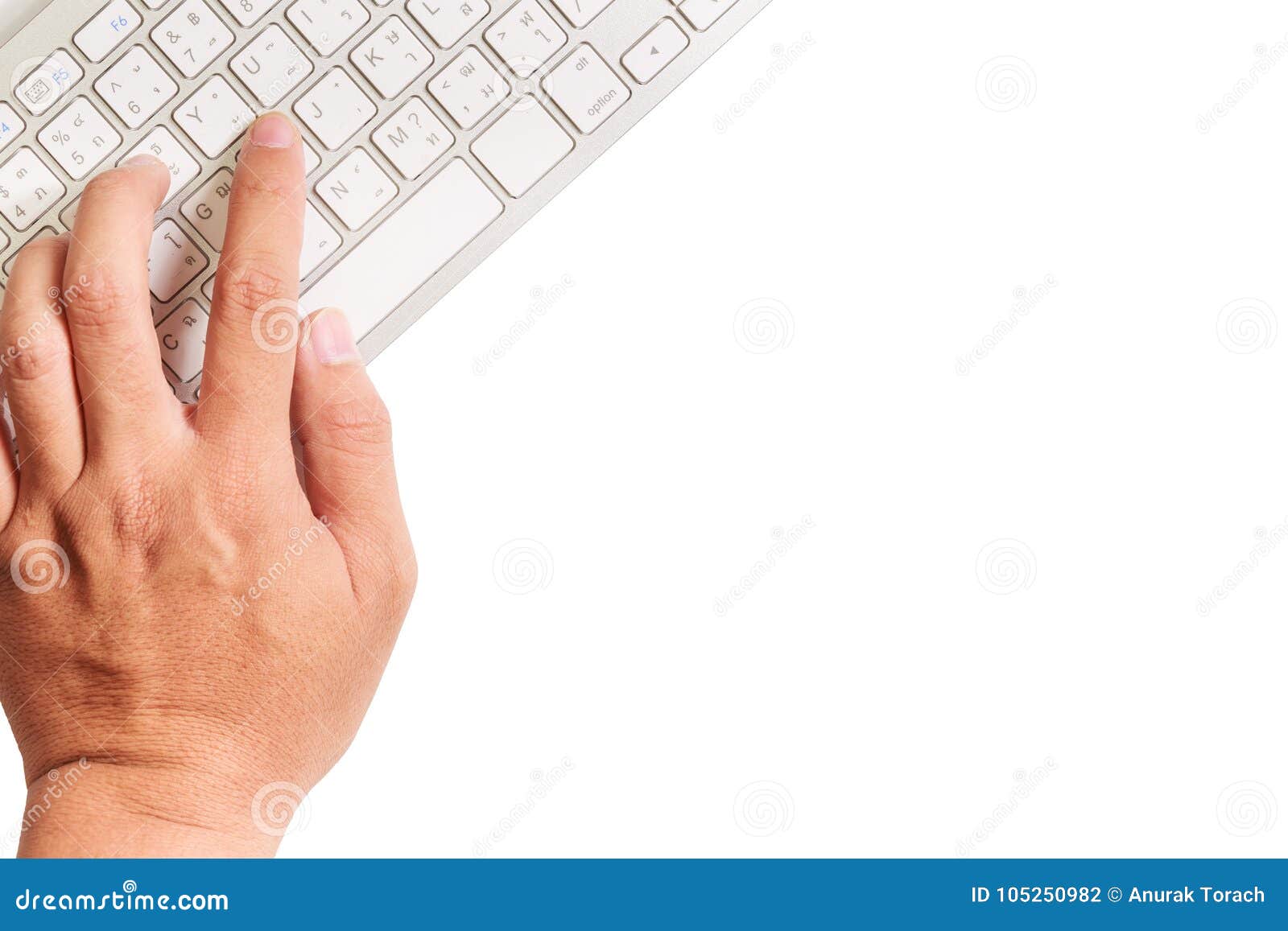 Hands are Pressing the Keyboard Stock Photo - Image of design, copy ...