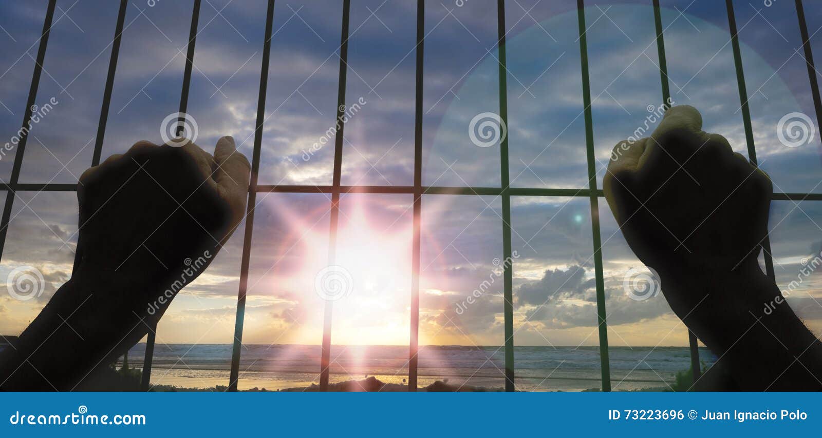 Hands of the Prisoner, Want Freedom. Stock Photo - Image of crime, jail ...