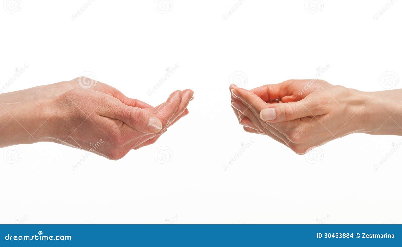 Hands Proposing Something To Each Other Stock Photo - Image of ...