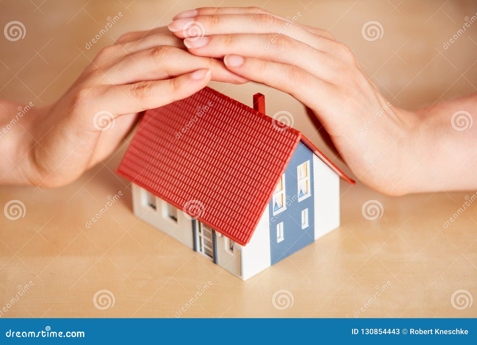 Hands Protect House Like an Insurance Stock Image - Image of protect ...