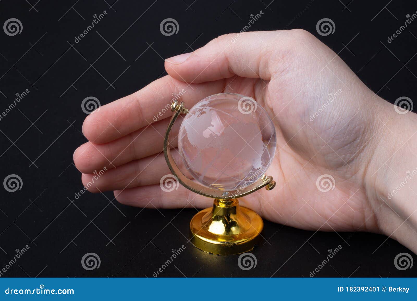 Hands Protecting the Globe Against the Global Risks and Dangers Stock ...